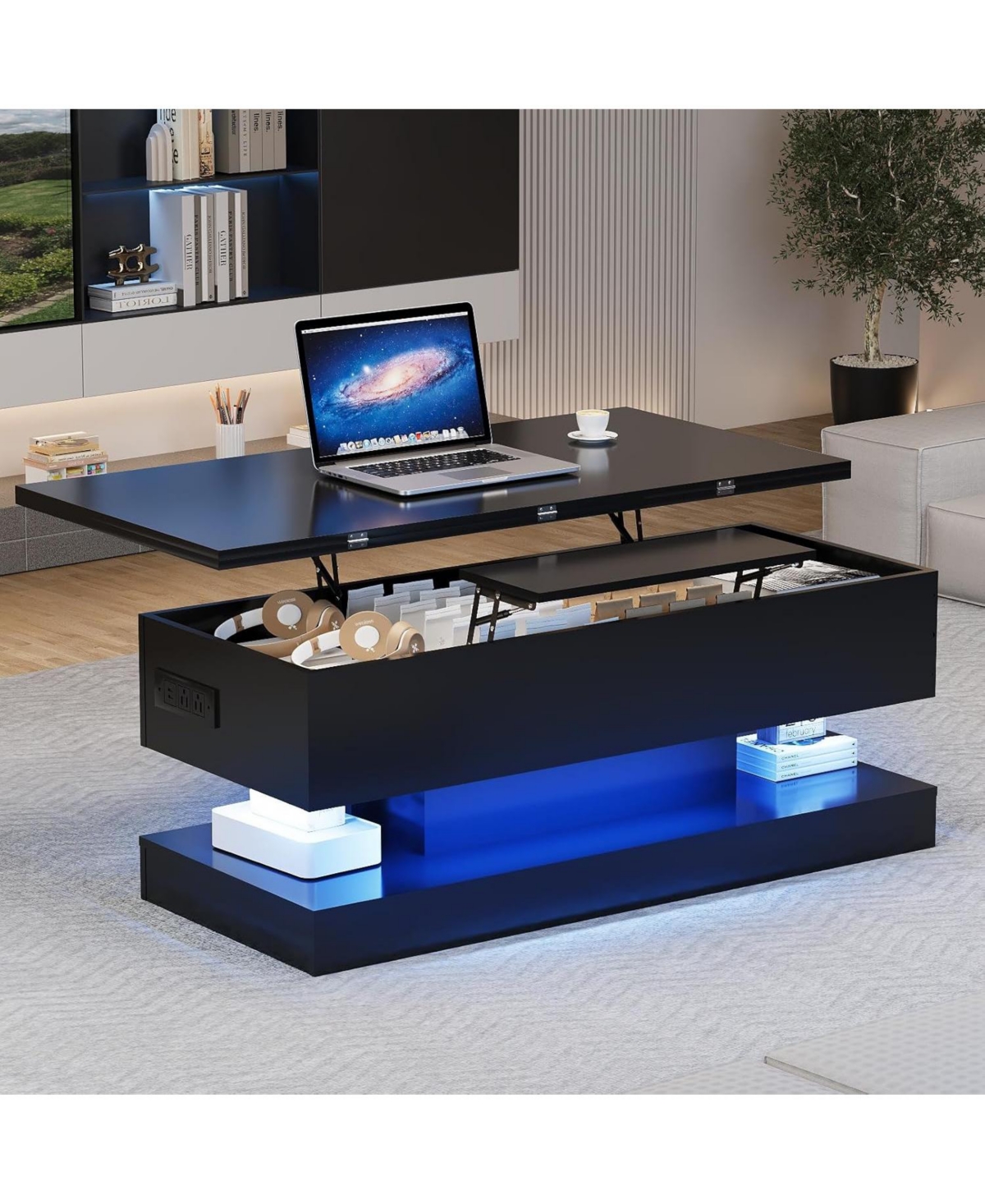 Click here for gaomon Lift Top Convertible Dining Table with Stor... prices