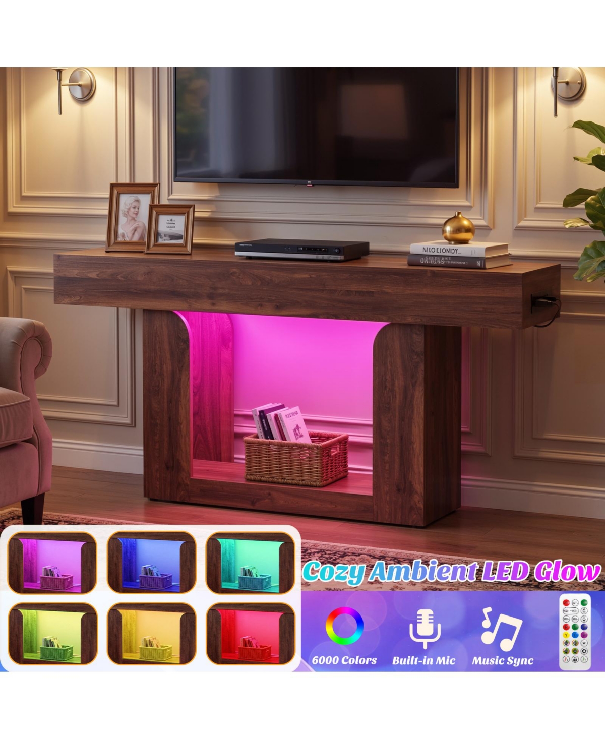 Click here for Aheaplus Entryway Table with Charging Station  Con... prices
