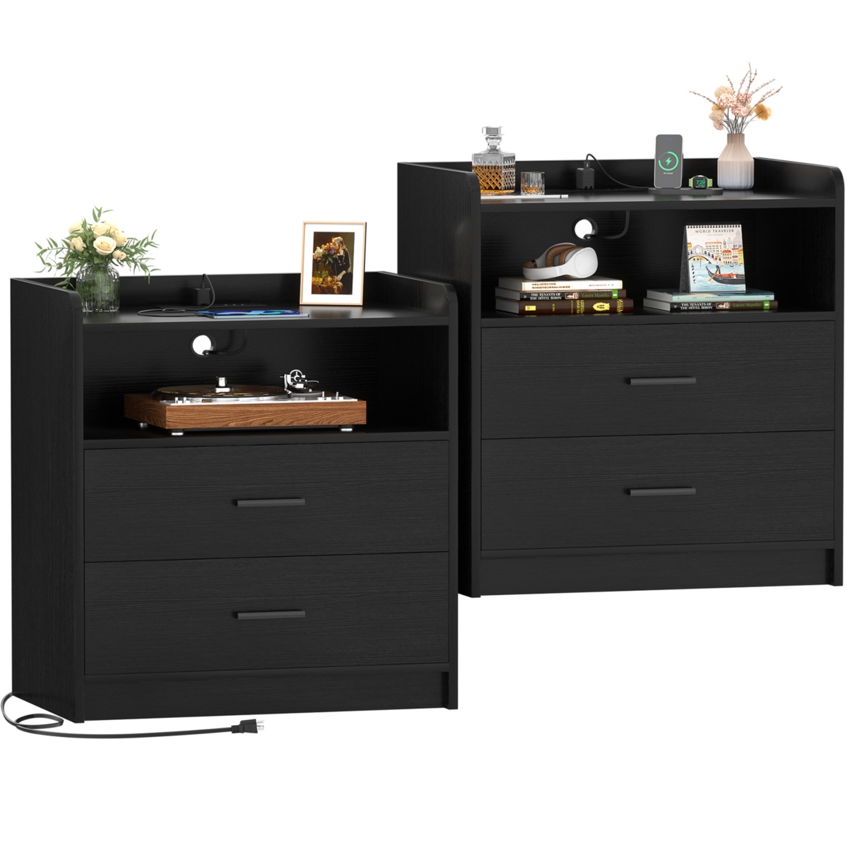 Click here for Aheaplus Nightstand with Charging Station  Sofa Si... prices