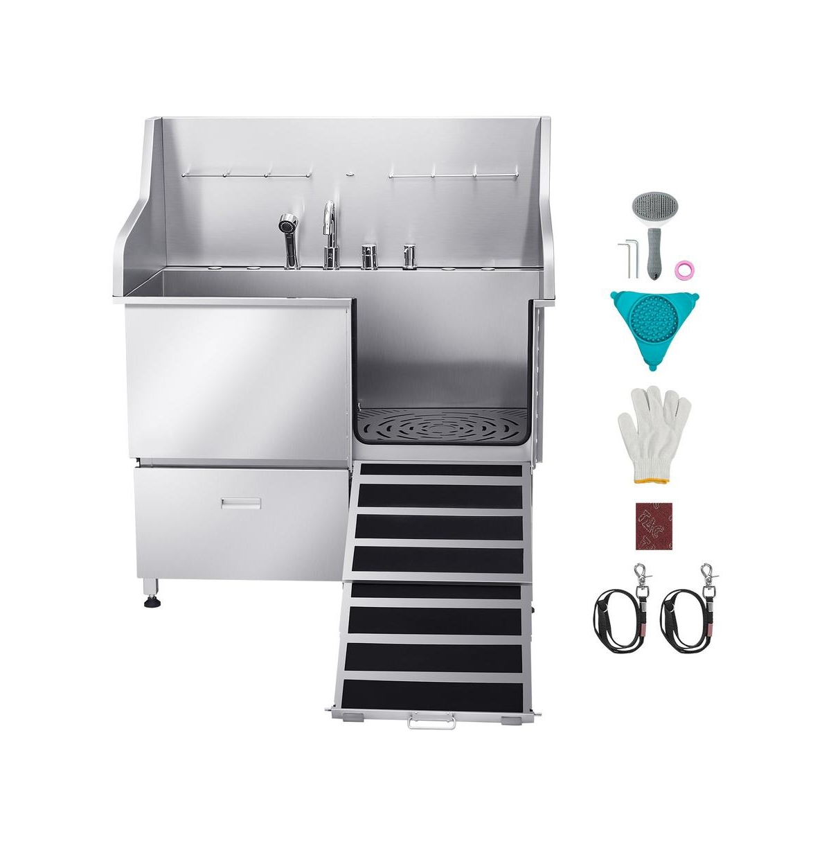 Click here for Ruie 50 inch 304 Stainless Steel Dog Grooming Tub... prices