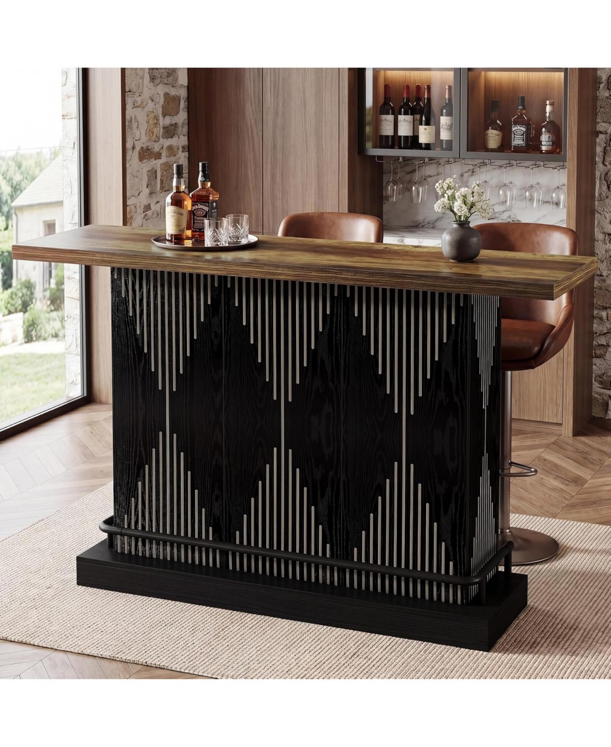Click here for Tribesigns 63 Inch Bar Table  Sturdy Modern Counte... prices