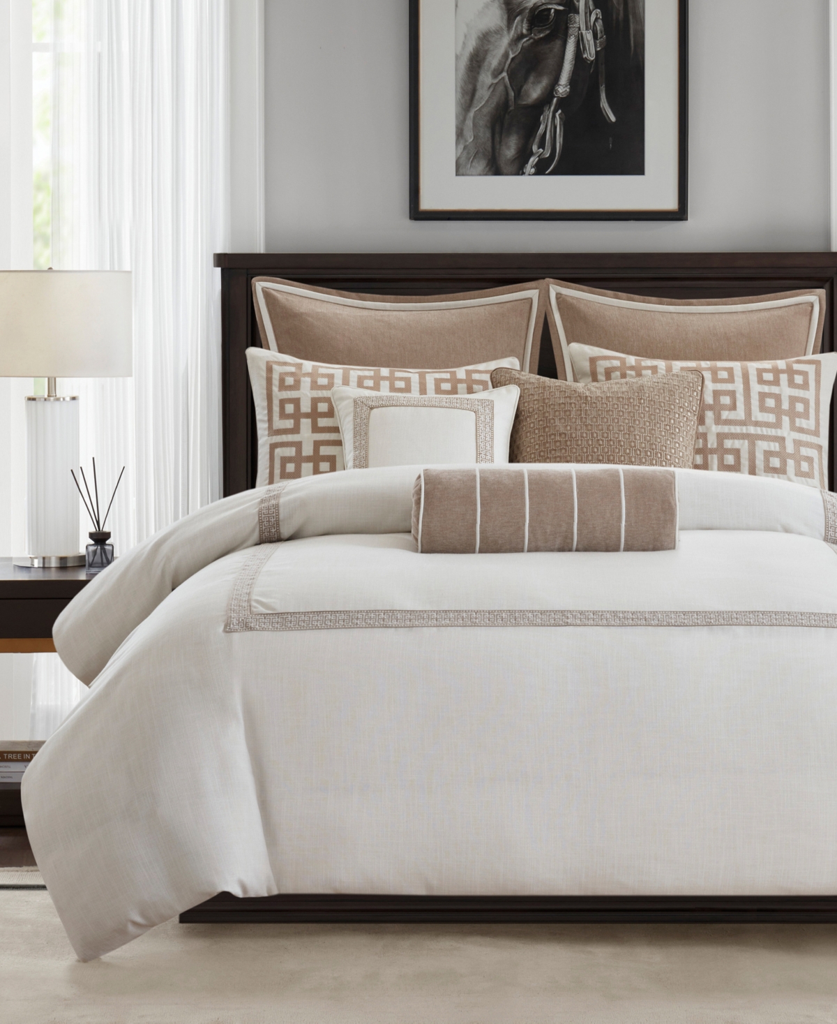 Click here for Madison Park Signature Jarvis Embroidery Oversized... prices