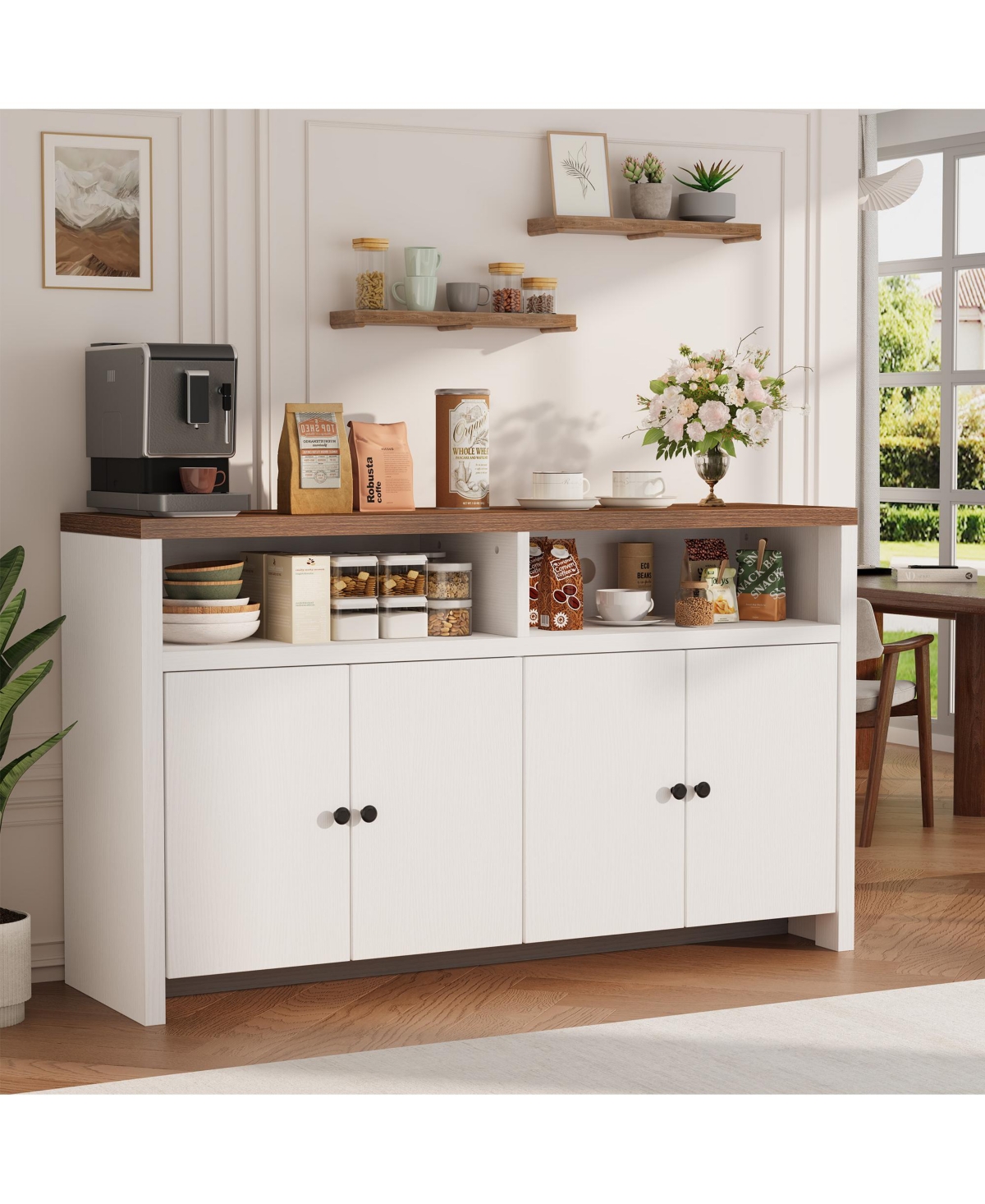 Click here for homfan Farmhouse Buffet Sideboard with Storage  55... prices