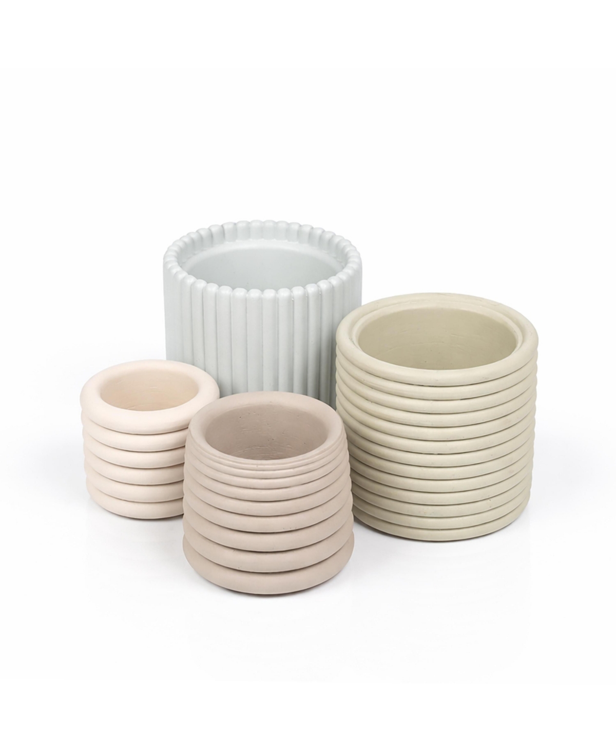 Click here for Silas Handmade Concrete Fluted Sculptural Cylinder... prices