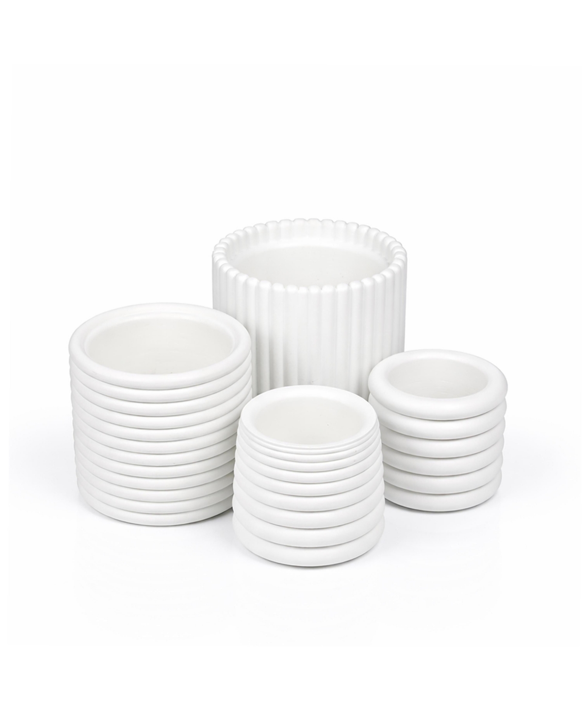 Click here for Silas Handmade Concrete Fluted Sculptural Cylinder... prices