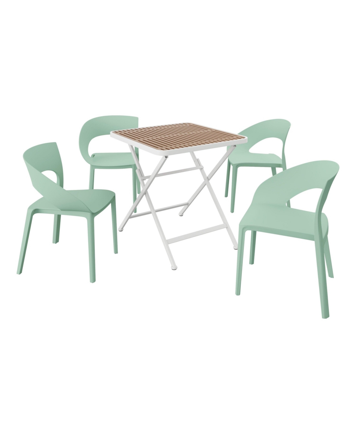 Click here for Mondawe 5-Piece Outdoor Dining Set - Square Table... prices