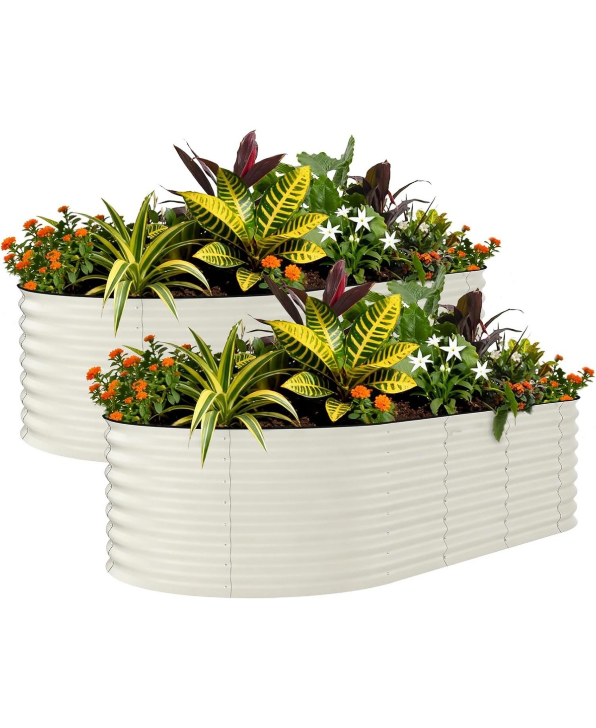 Click here for Xo 2-Pack 8x4x2FT Galvanized Raised Garden Bed  Me... prices