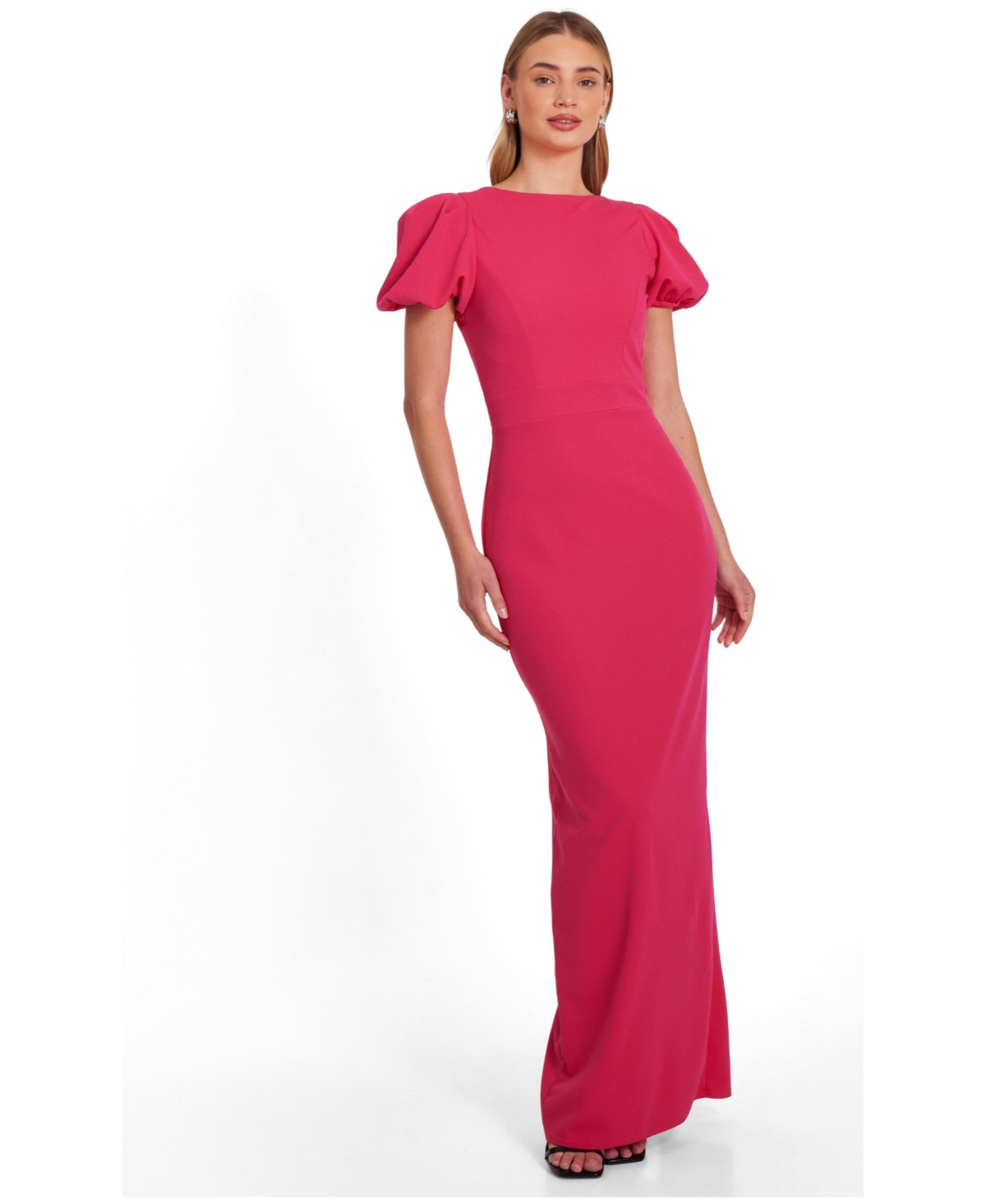 Click here for Quiz Womens Scuba Crepe Puff Sleeve Maxi Dress - M... prices