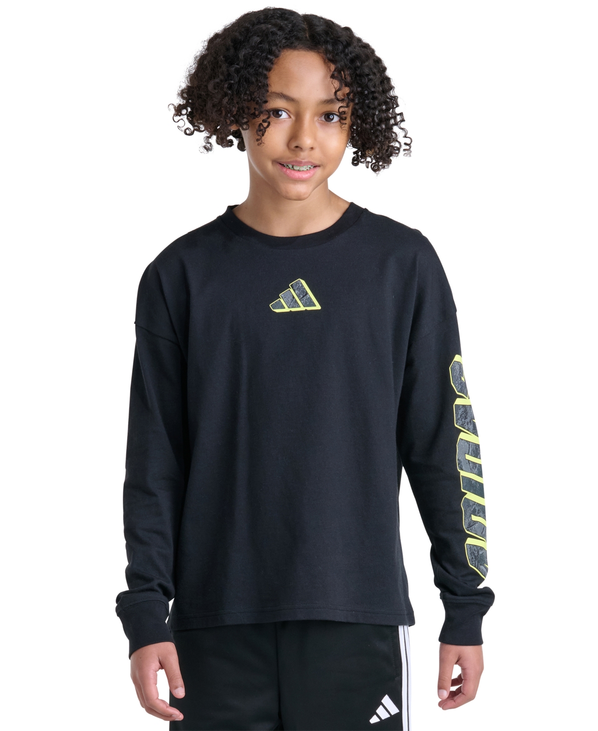 Click here for adidas Boys 8-20 Long-Sleeve T-Shirt - Black prices