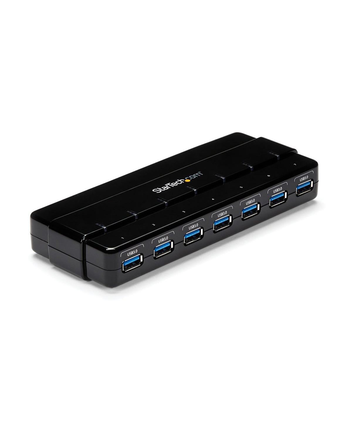 StarTech. com ST7300USB3B 7 Port USB 3.0 Hub - 7 x SuperSpeed USB 3.0 - with Power Adapter - USB 3 Hub - USB Splitter - Powered USB 3.0 Hub - USB...