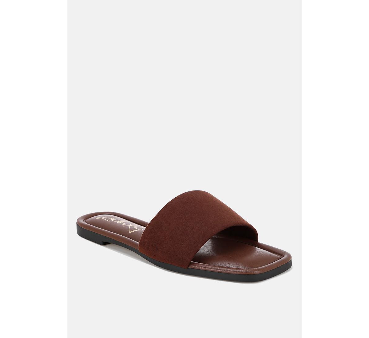 Click here for London Rag Womens Zaltana Open Square Toe Flats -... prices