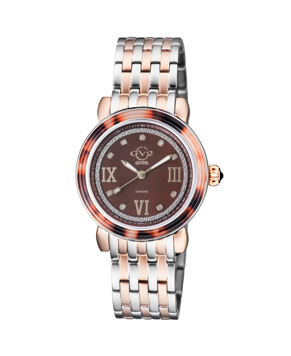 Click here for GV2 by Gevril Womens Marsala Tortoise Swiss Quartz... prices