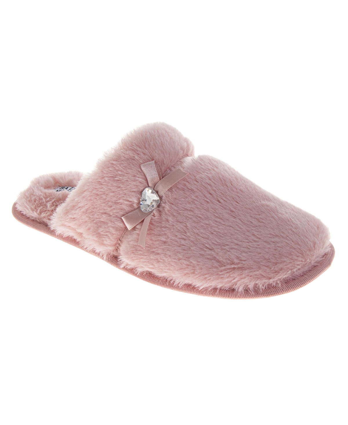 Click here for Badgley Mischka Womens Bow Slippers - Pink prices
