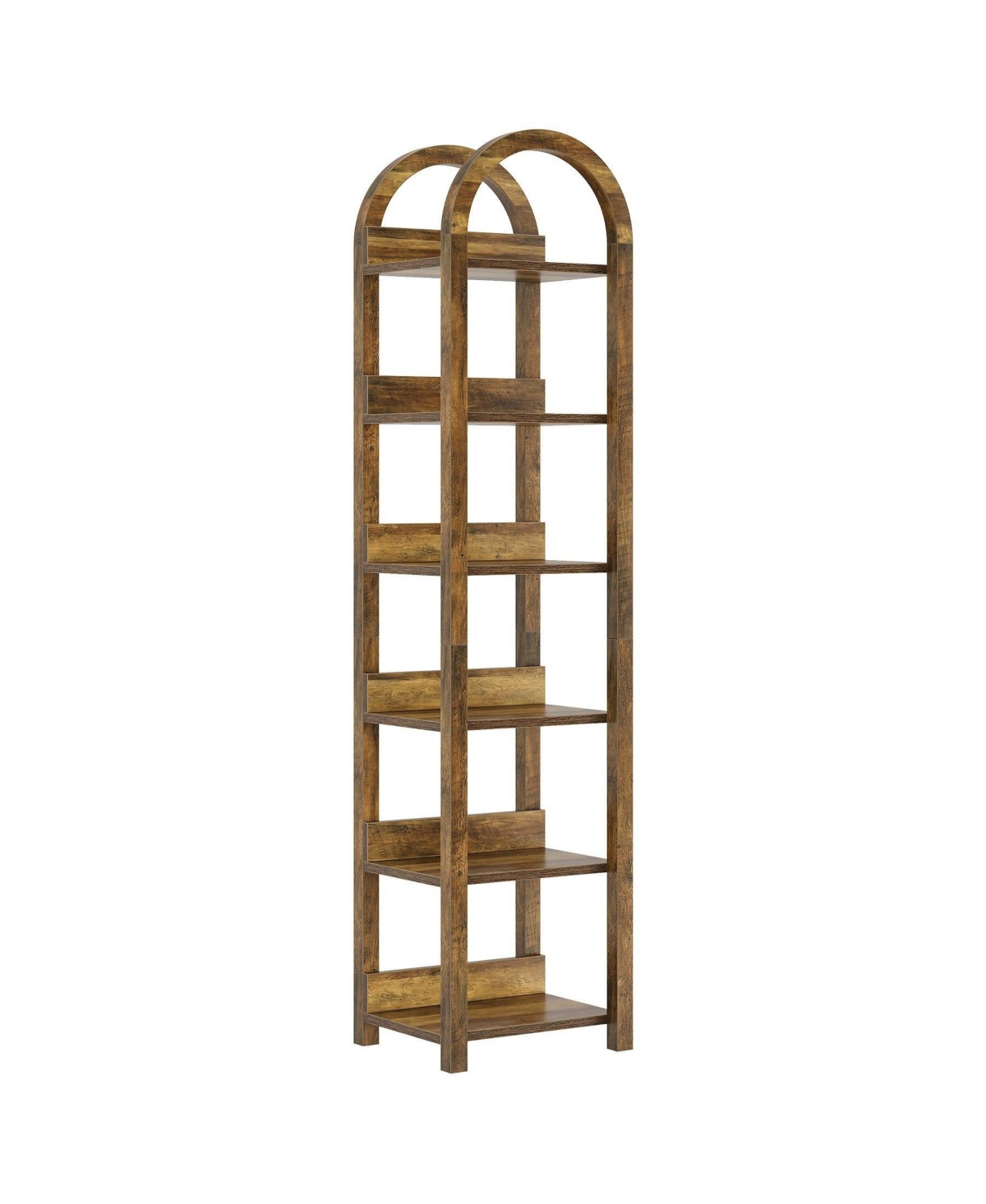 Click here for Slickblue 71 Inch Tall Narrow Bookshelf with 6 Tie... prices