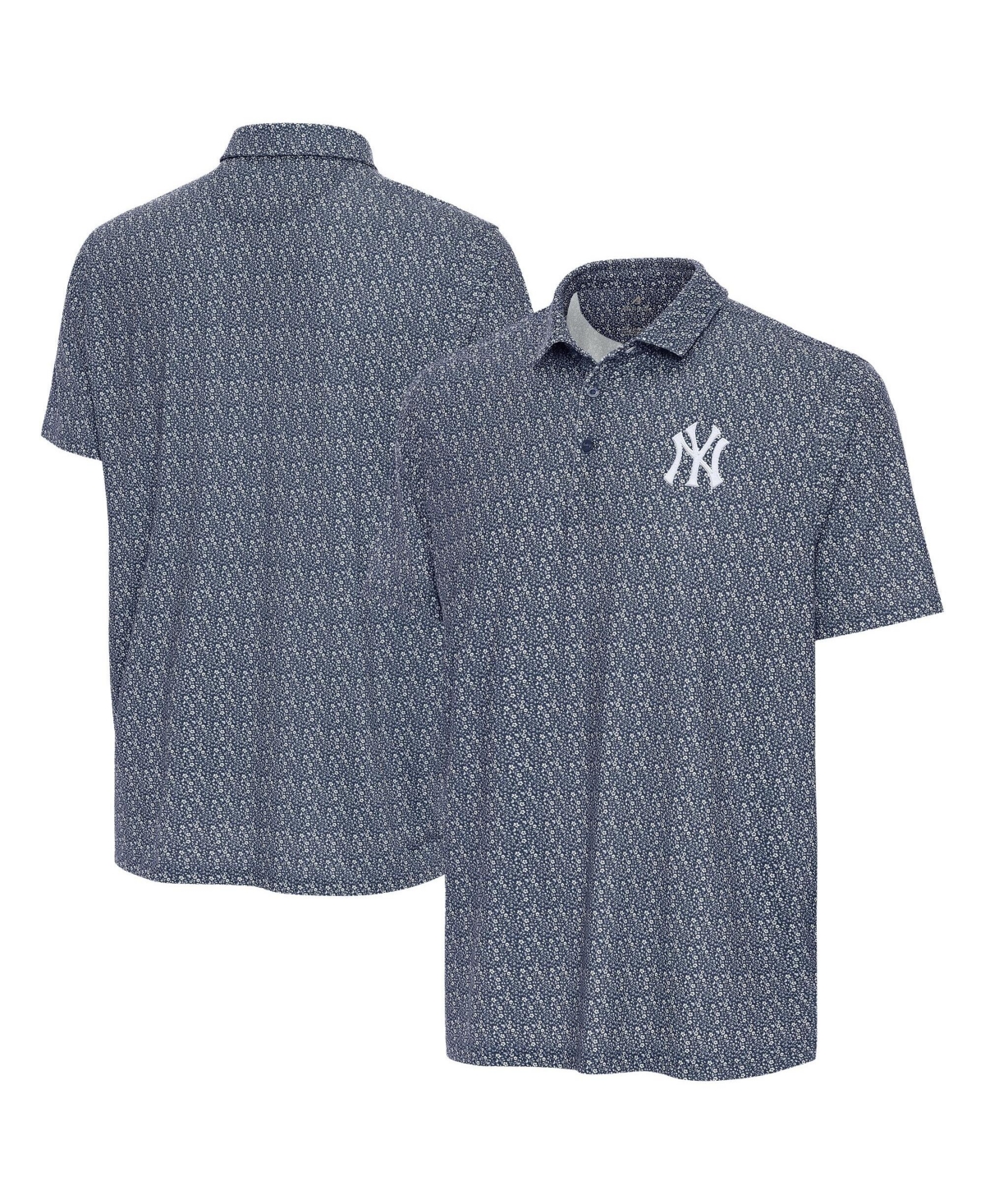 Click here for Antigua Mens Navy New York Yankees Botanic Polo Sh... prices