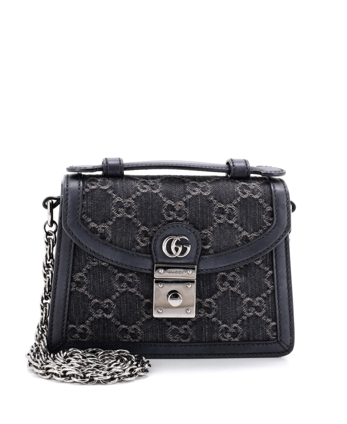 Click here for Pre-Owned Gucci Mini Ophidia Flap Top Handle Bag G... prices