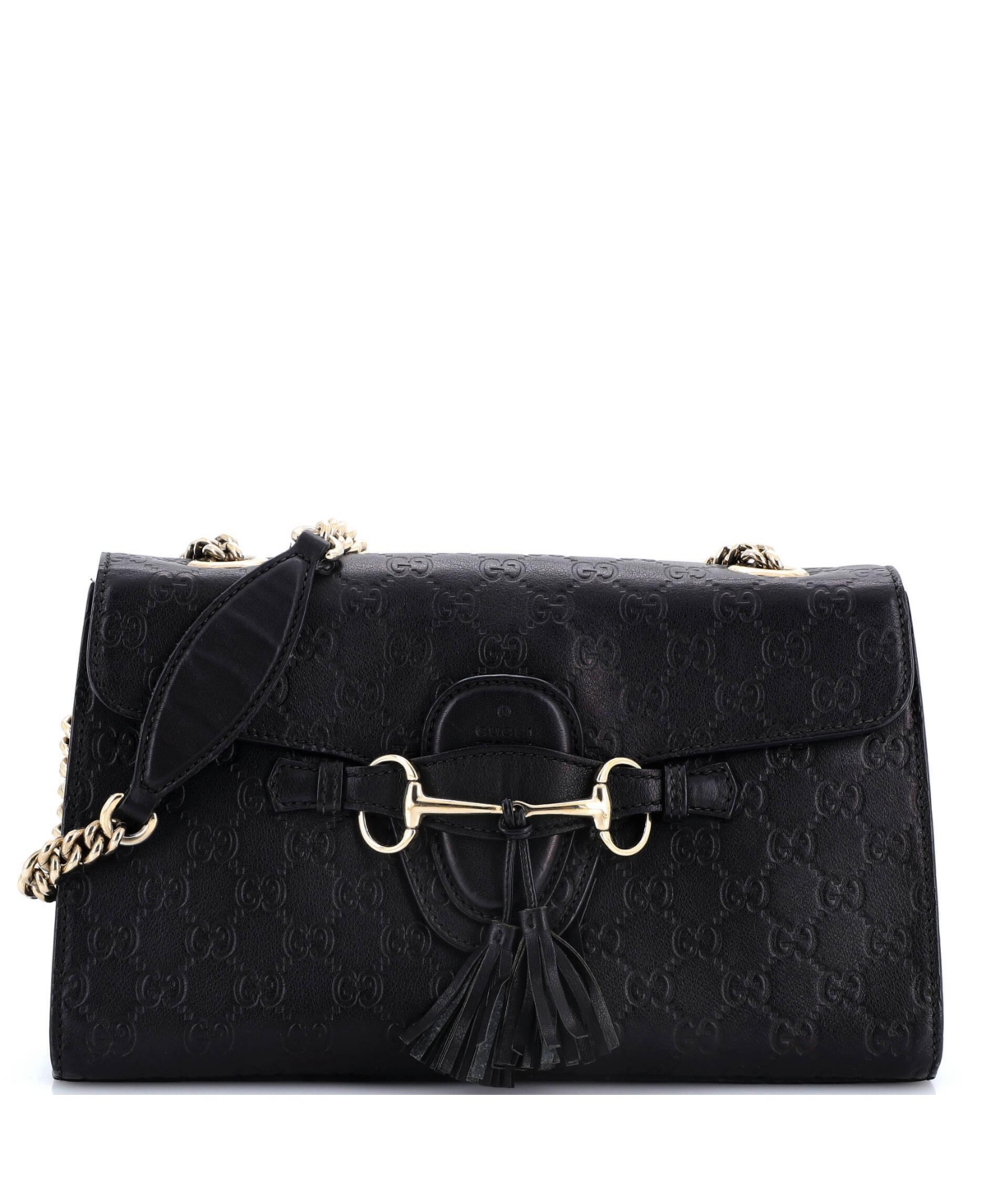 Click here for Pre-Owned Gucci Medium Emily Chain Flap Bag Guccis... prices