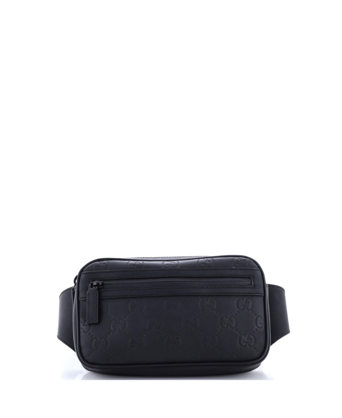 Click here for Pre-Owned Gucci Front Zip Belt Bag Gg Rubber Effec... prices