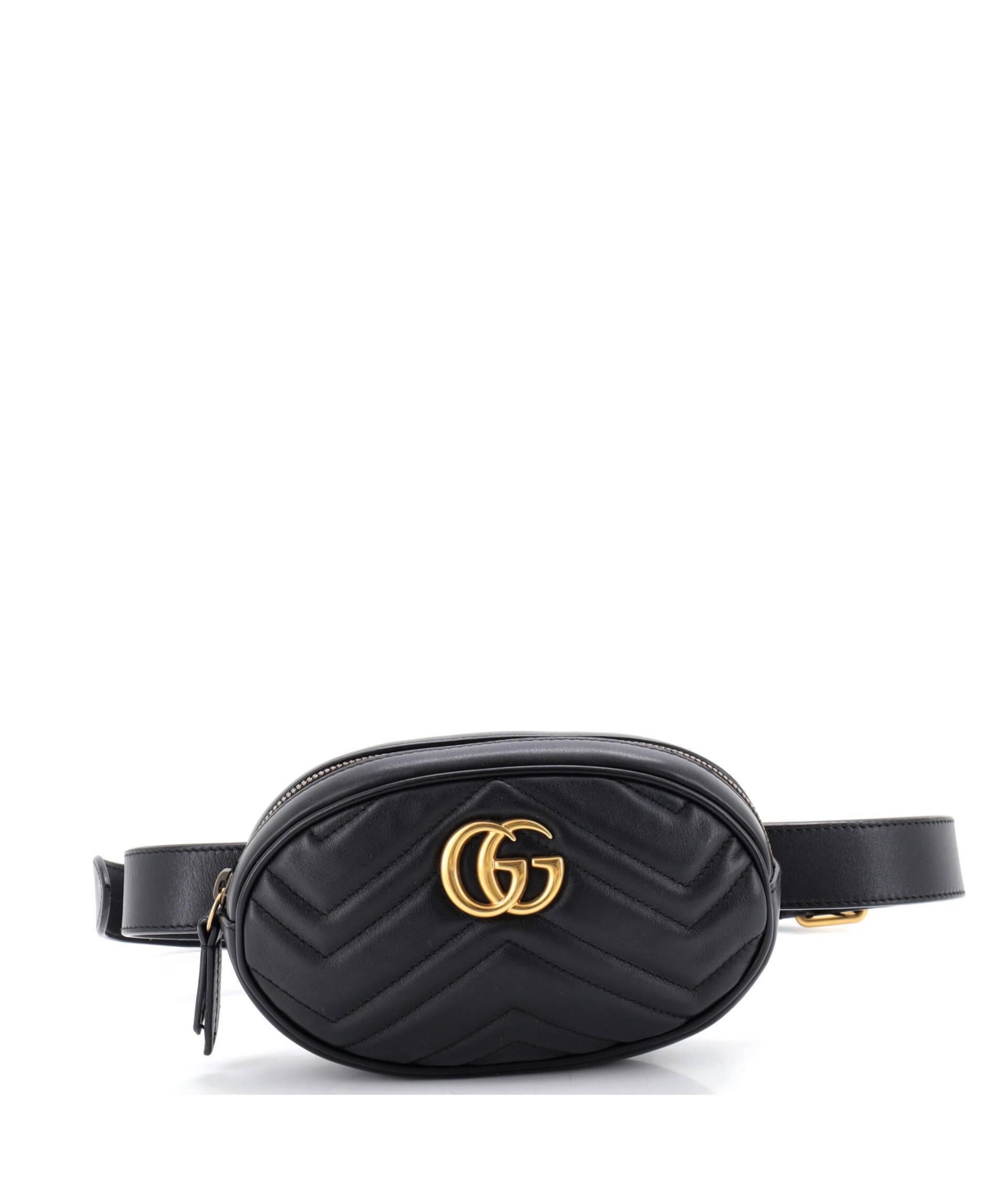 Click here for Pre-Owned Gucci Gg Marmont Belt Bag Matelasse Leat... prices