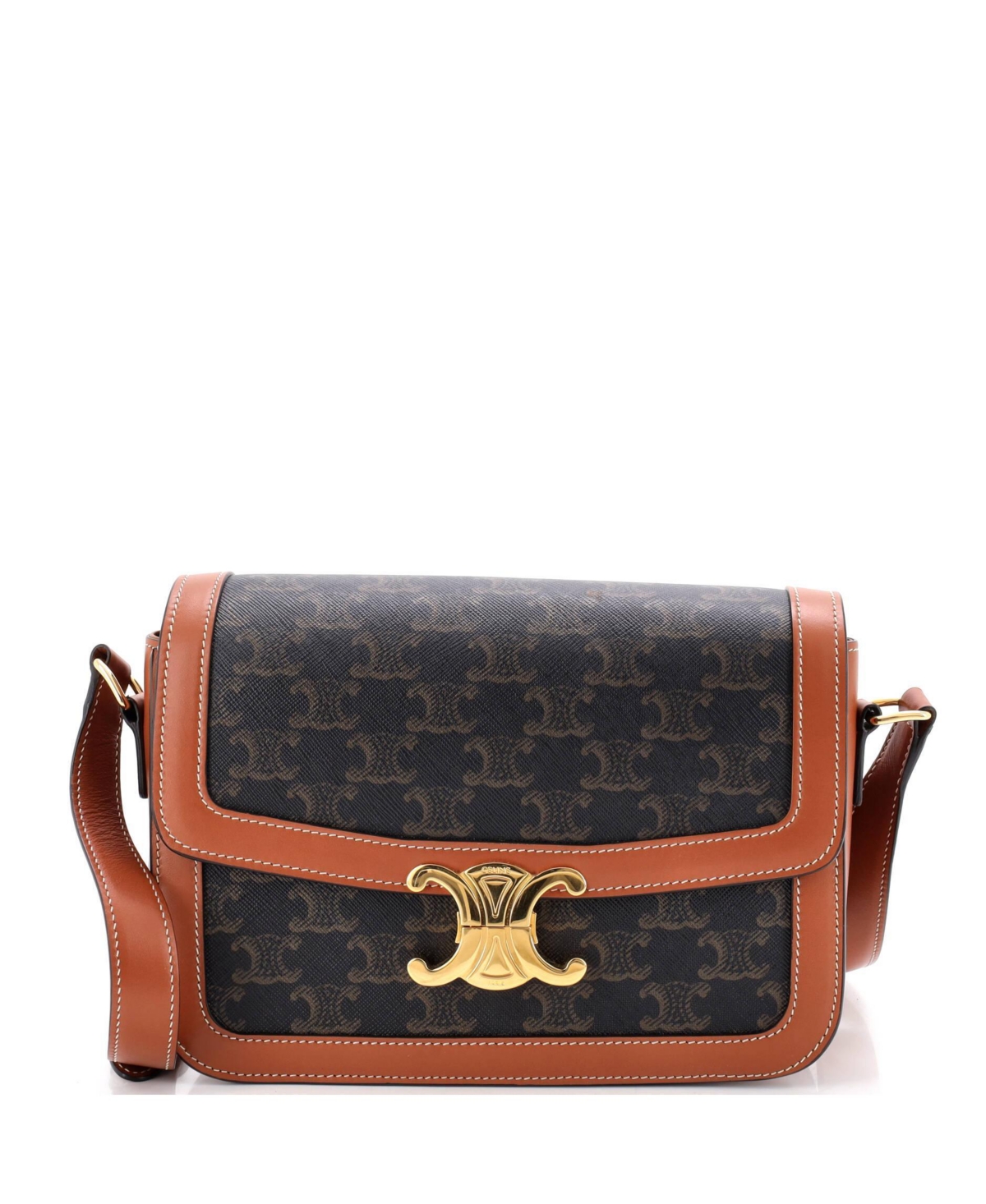 Click here for Pre-Owned Celine Medium Triomphe Shoulder Bag Trio... prices