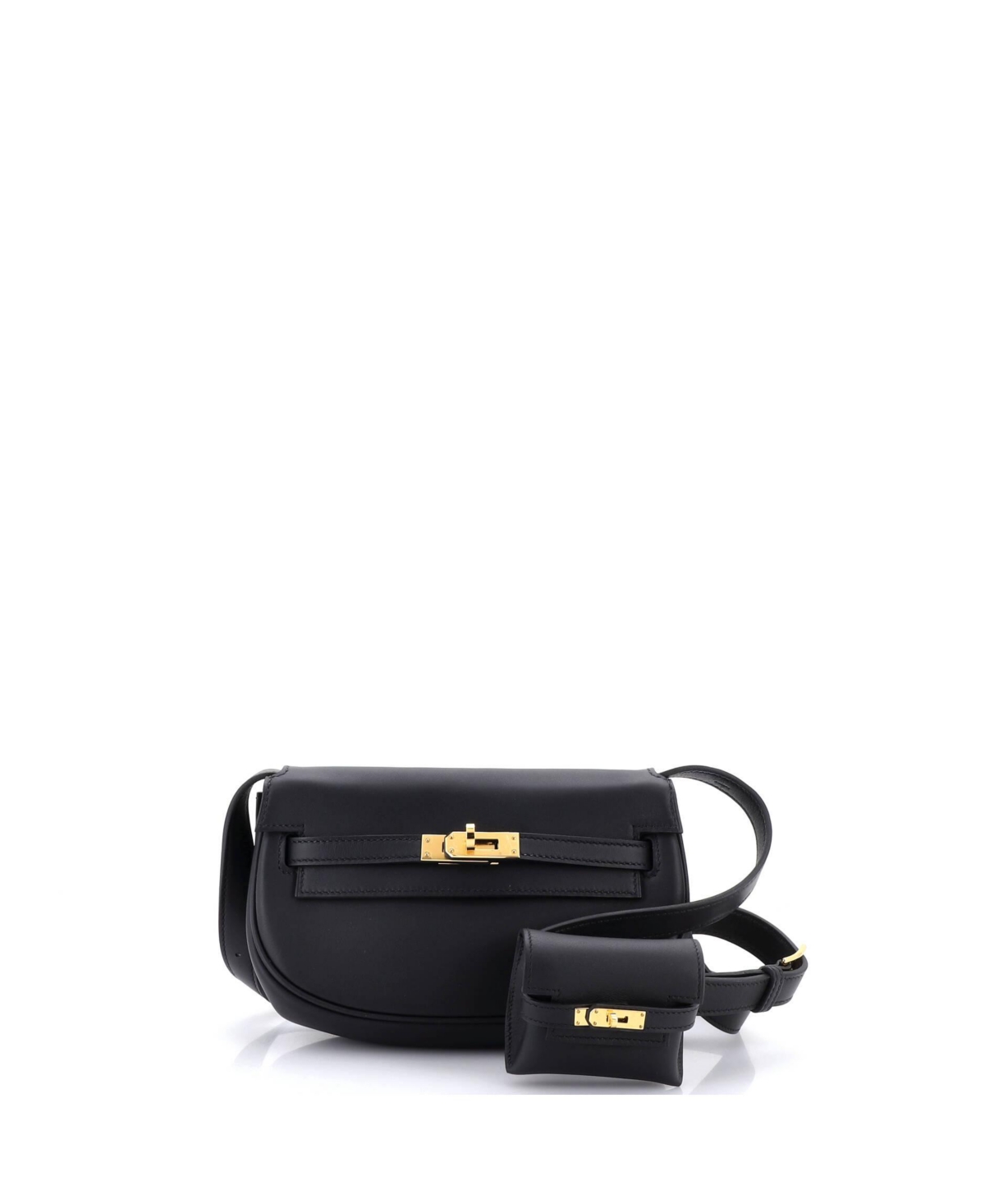 Click here for Pre-Owned HERMES Kelly Moove Bag Swift - Black prices
