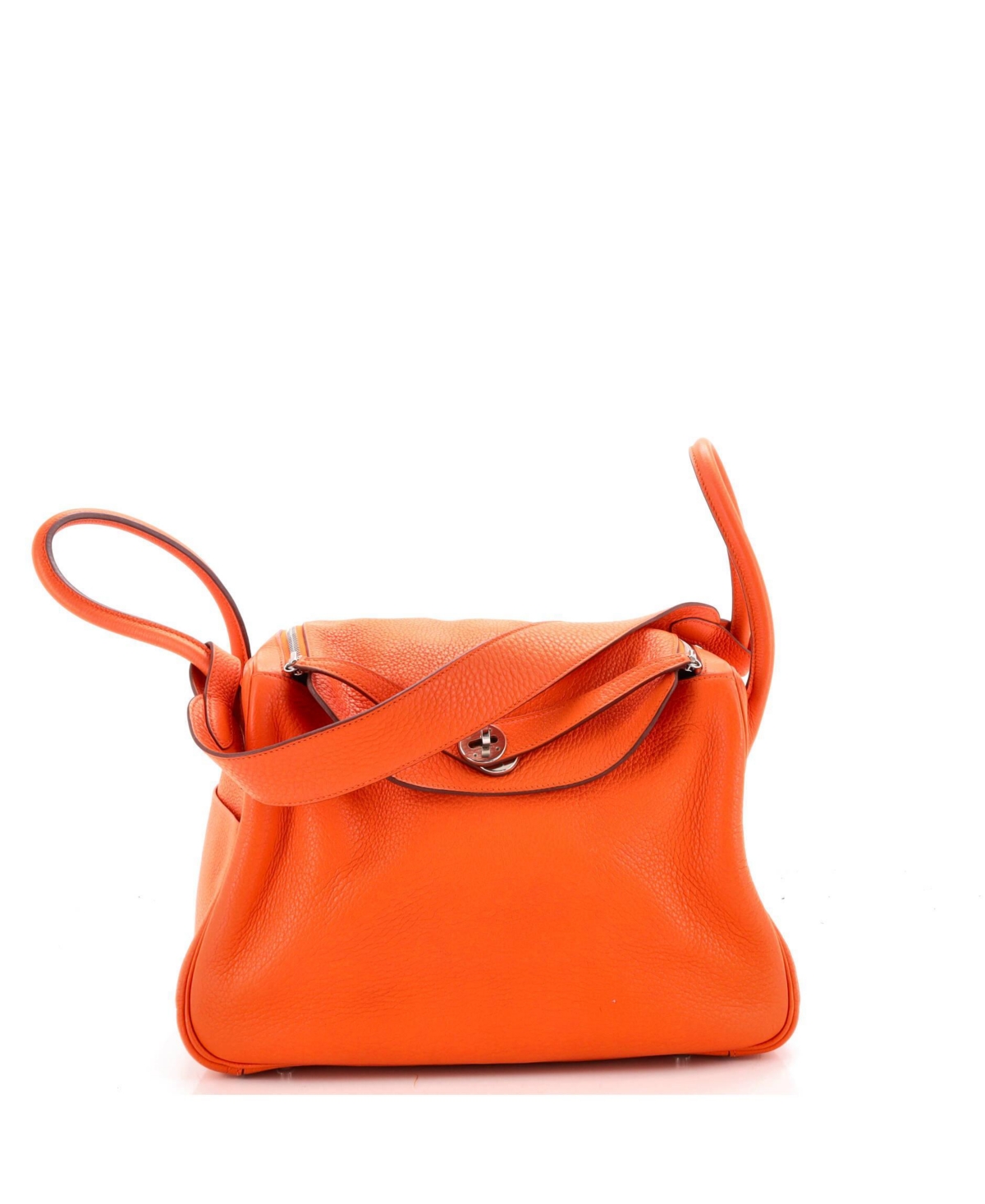 Click here for Pre-Owned HERMES 34 Lindy Bag Clemence - Orange prices