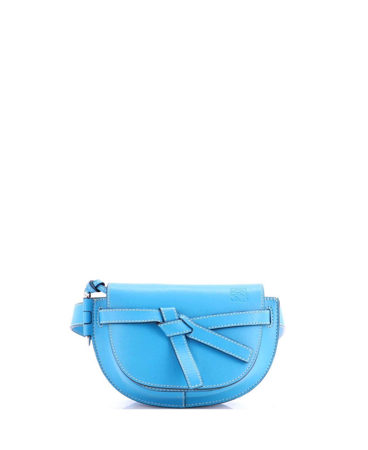 Click here for Pre-Owned Loewe Mini Gate Belt Bag Leather - Blue prices