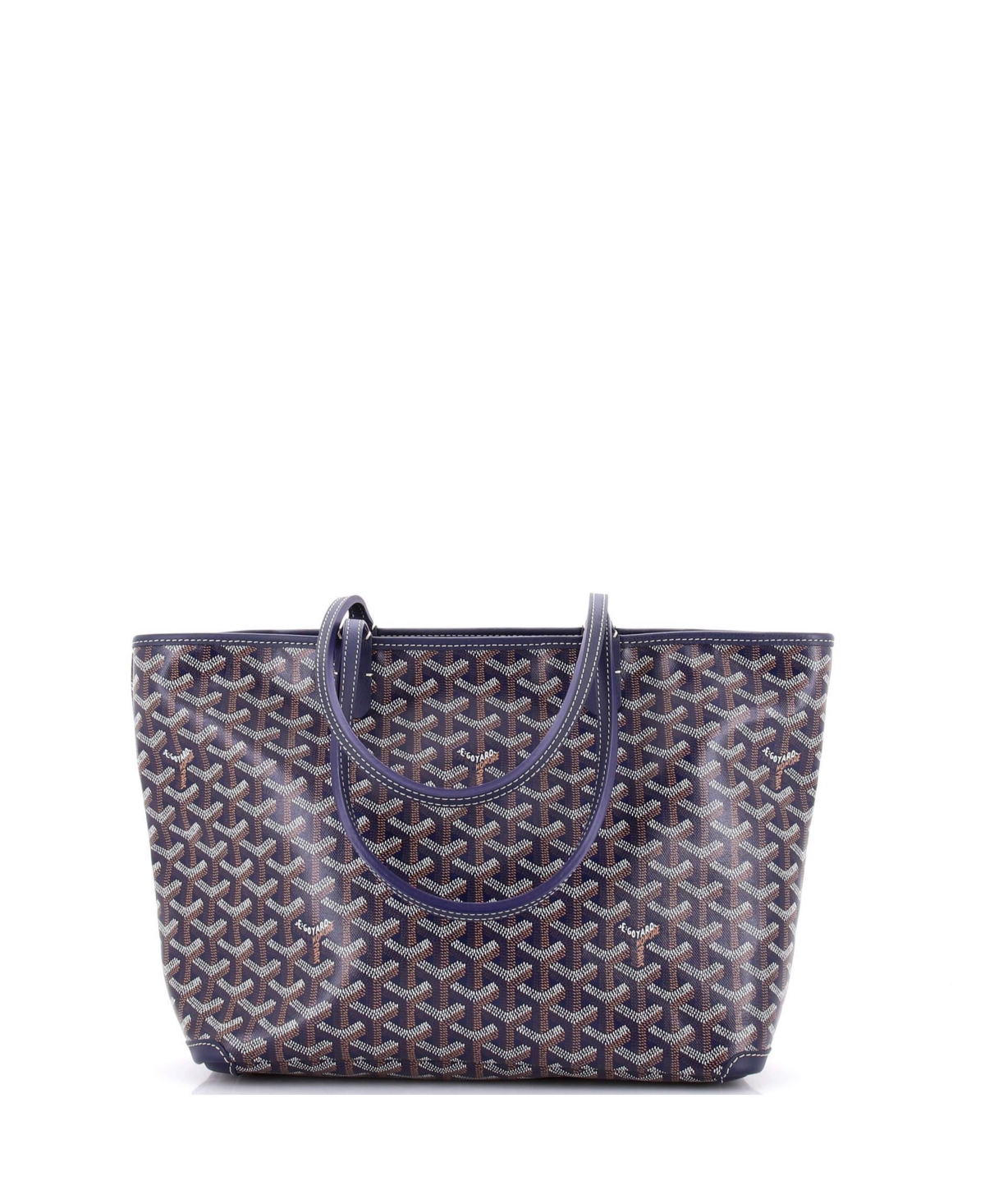 Click here for Pre-Owned Goyard Pm Artois Tote Coated Canvas - Bl... prices