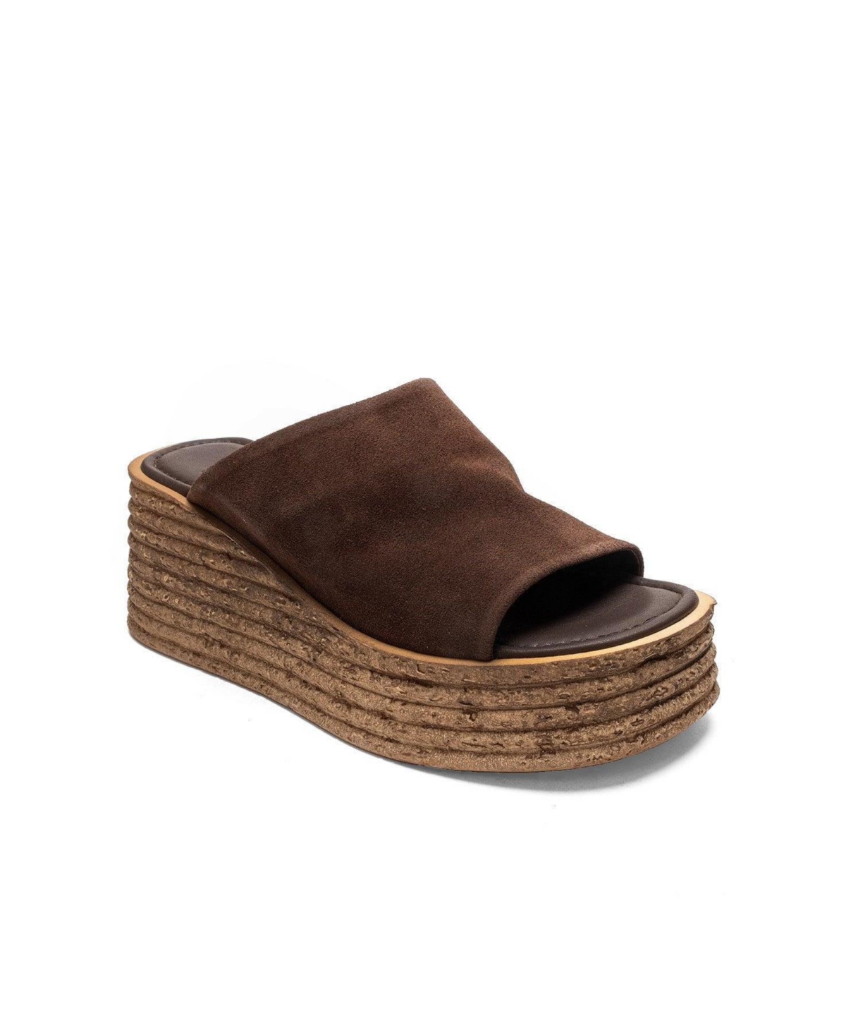 Click here for Forever & Always Shoes Womens Marc Leather Wedge S... prices