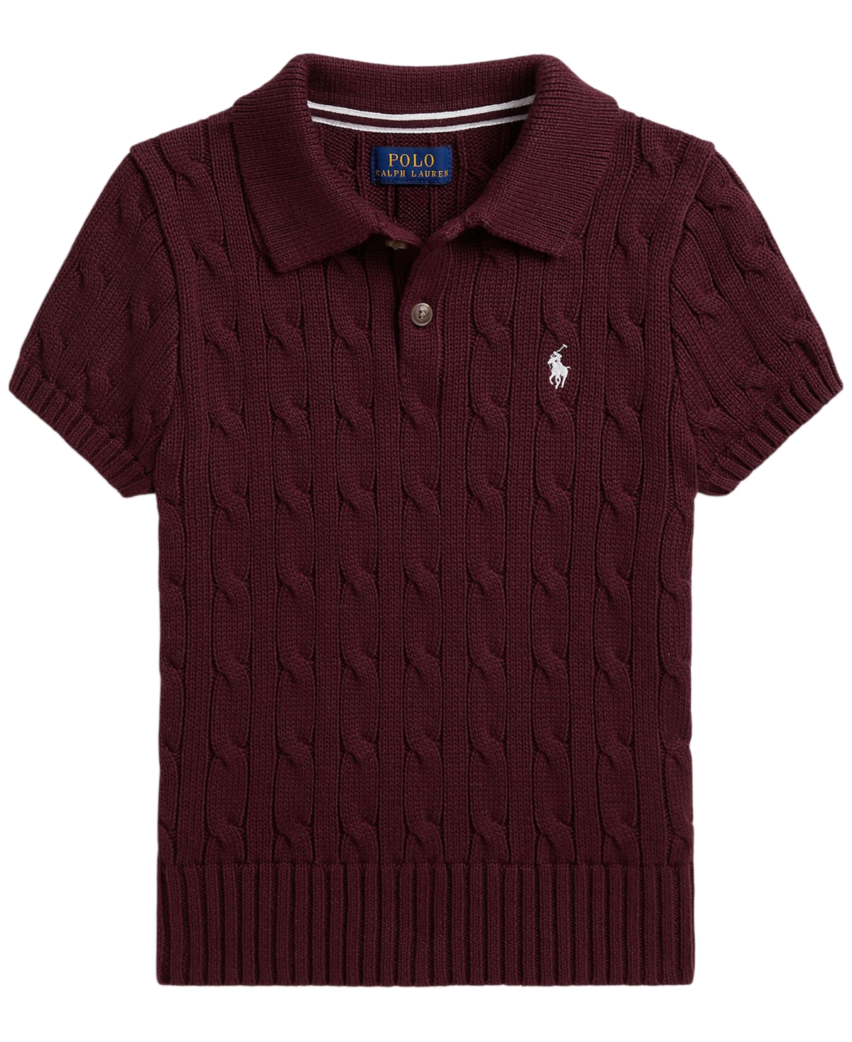 Click here for Polo Ralph Lauren Boys 2-7 Cable-Knit Cotton Polo... prices