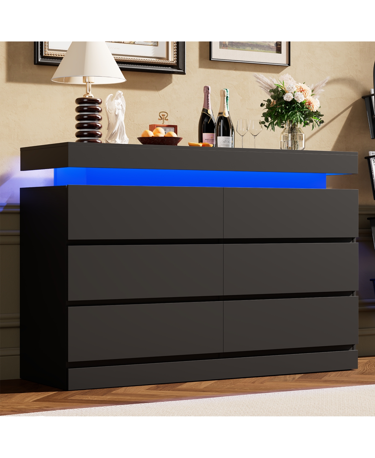 Click here for gaomon 6 Drawer Dresser for Bedroom  47 Wide Chest... prices