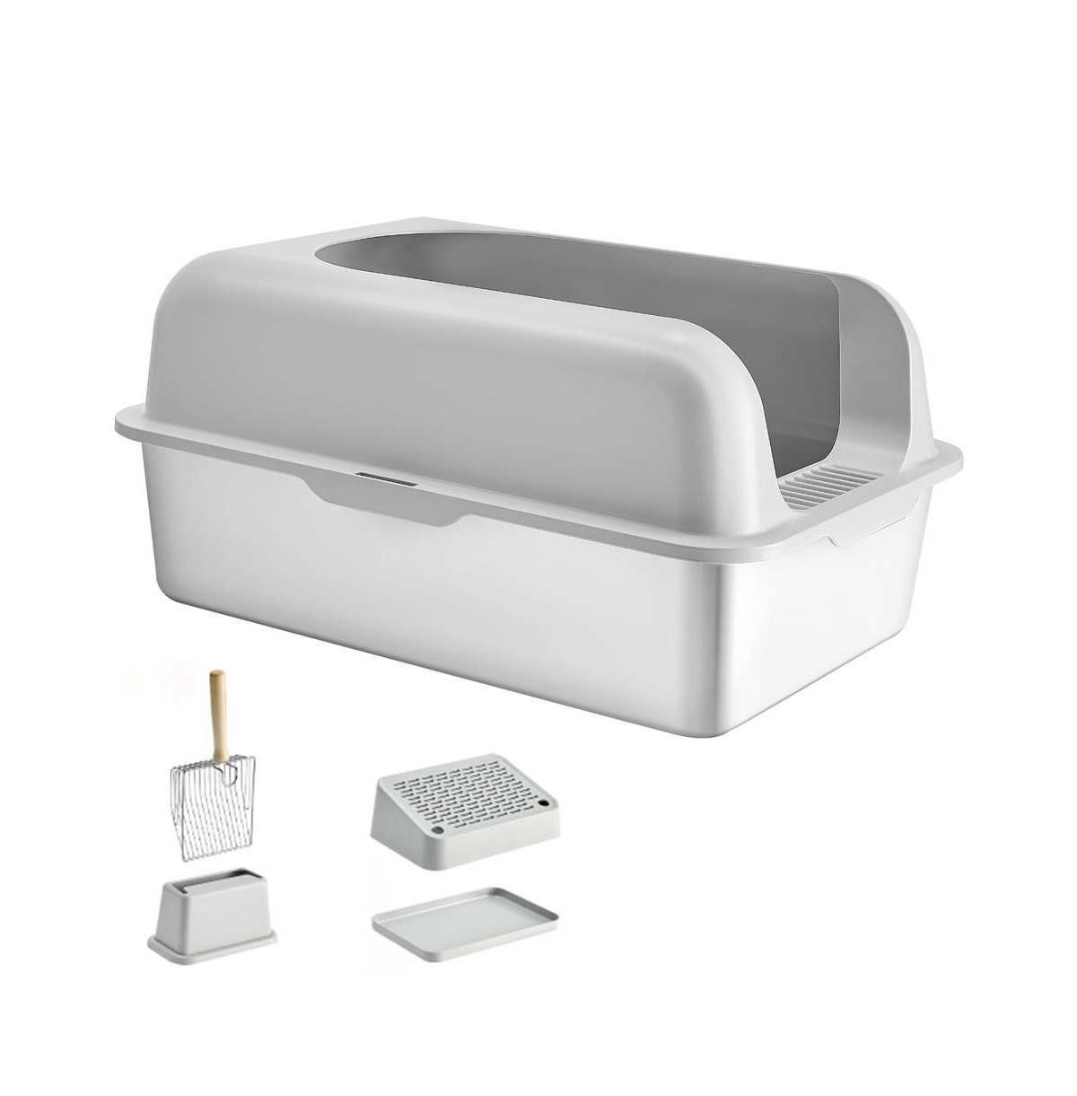 Click here for Ruie Stainless Steel Cat Litter Box Xl 6 In Deep W... prices
