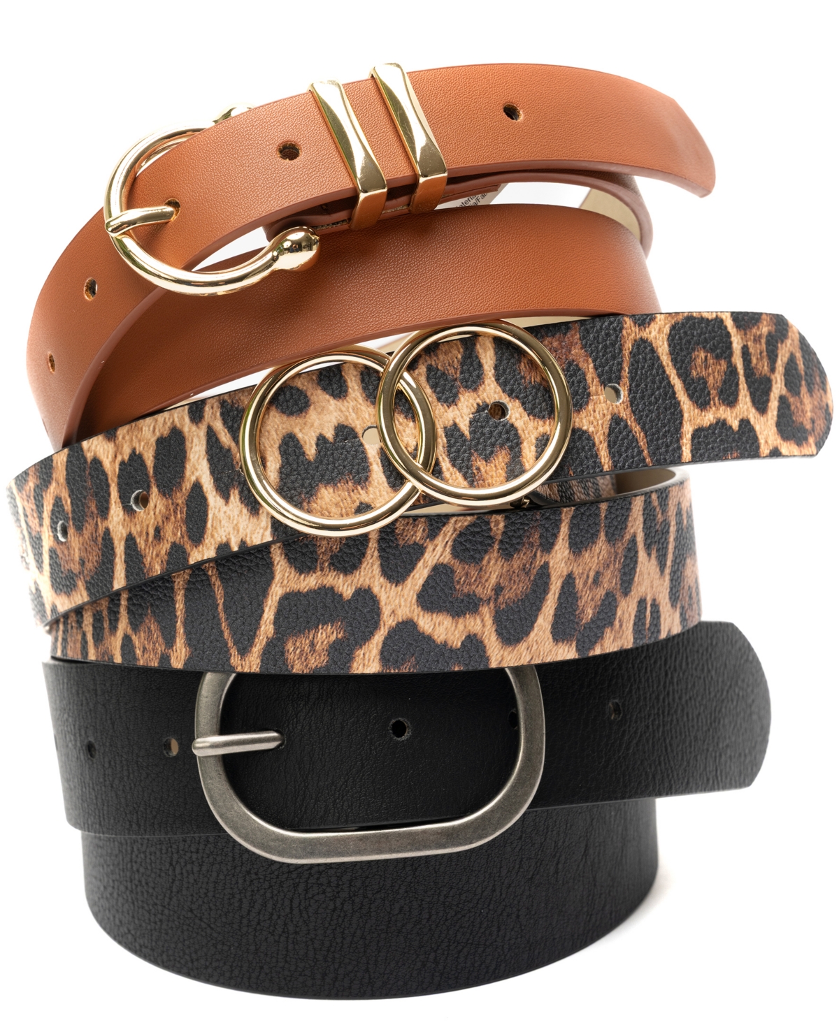 Click here for Vince Camuto Three-For-One Wide Belt Set - Black/L... prices