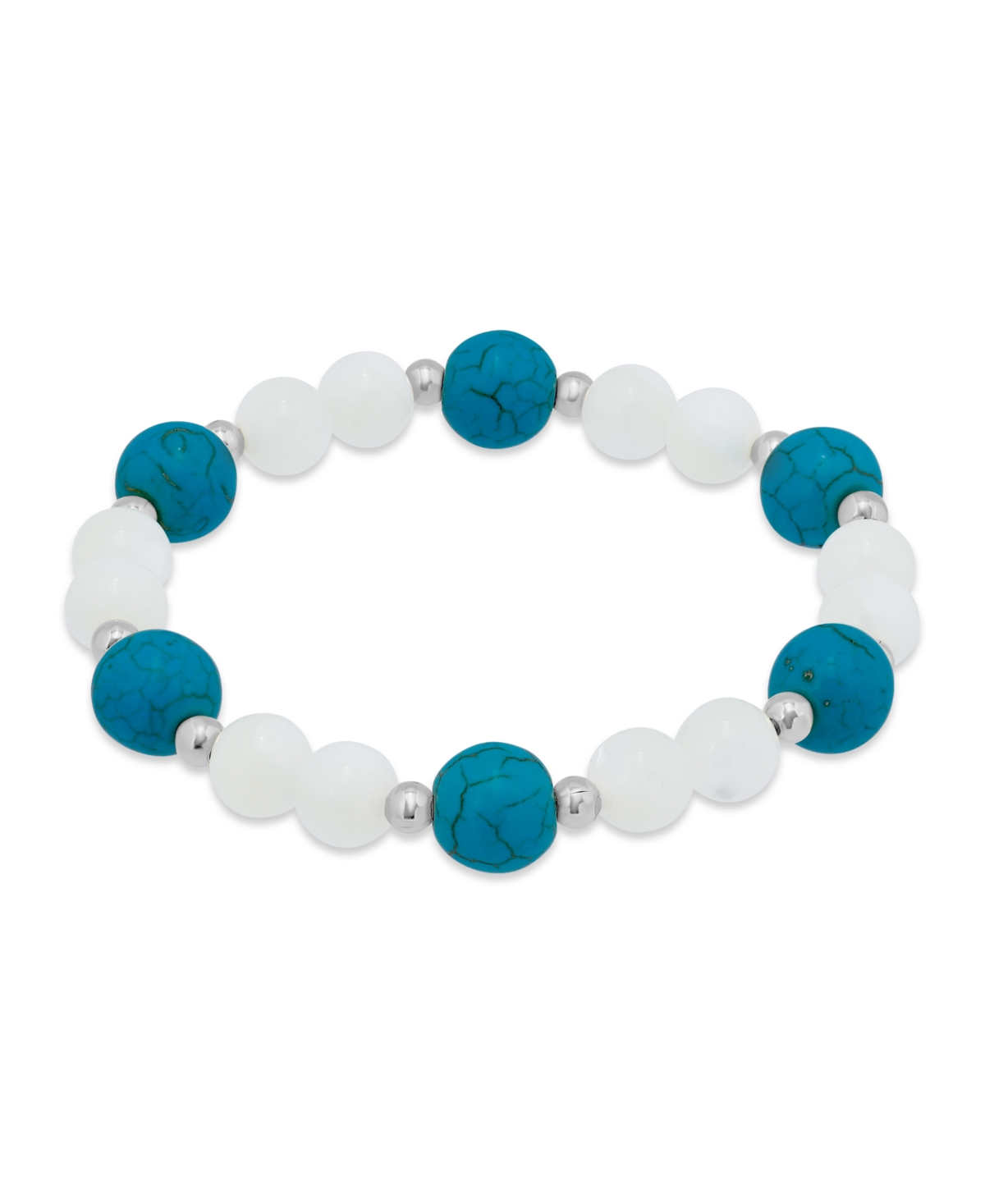 Click here for Macys 14k Imitation Pearl Howlite Chrysocolla Bead... prices