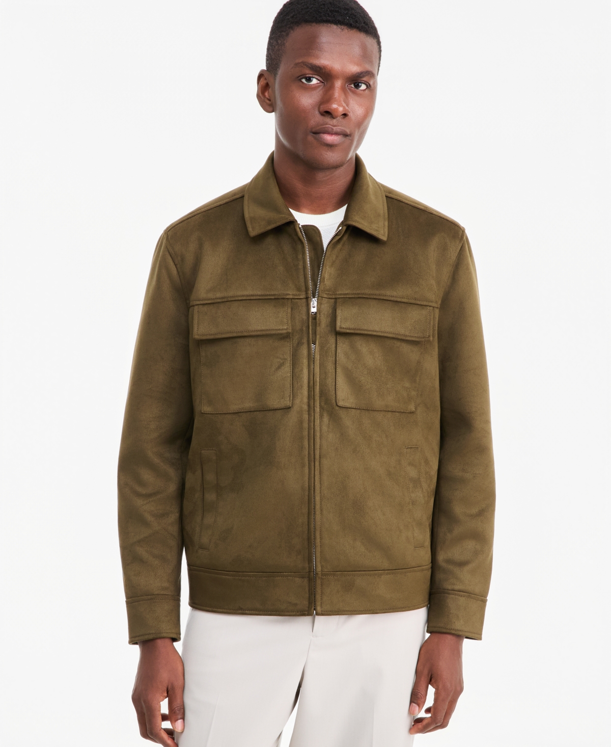Click here for Alfani Mens Two Pocket Faux Suede Jacket  Macys Ex... prices