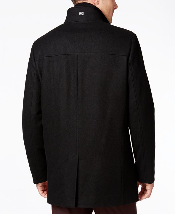 Calvin Klein Men's Wool Blend Car Coat & Reviews - Coats & Jackets ...