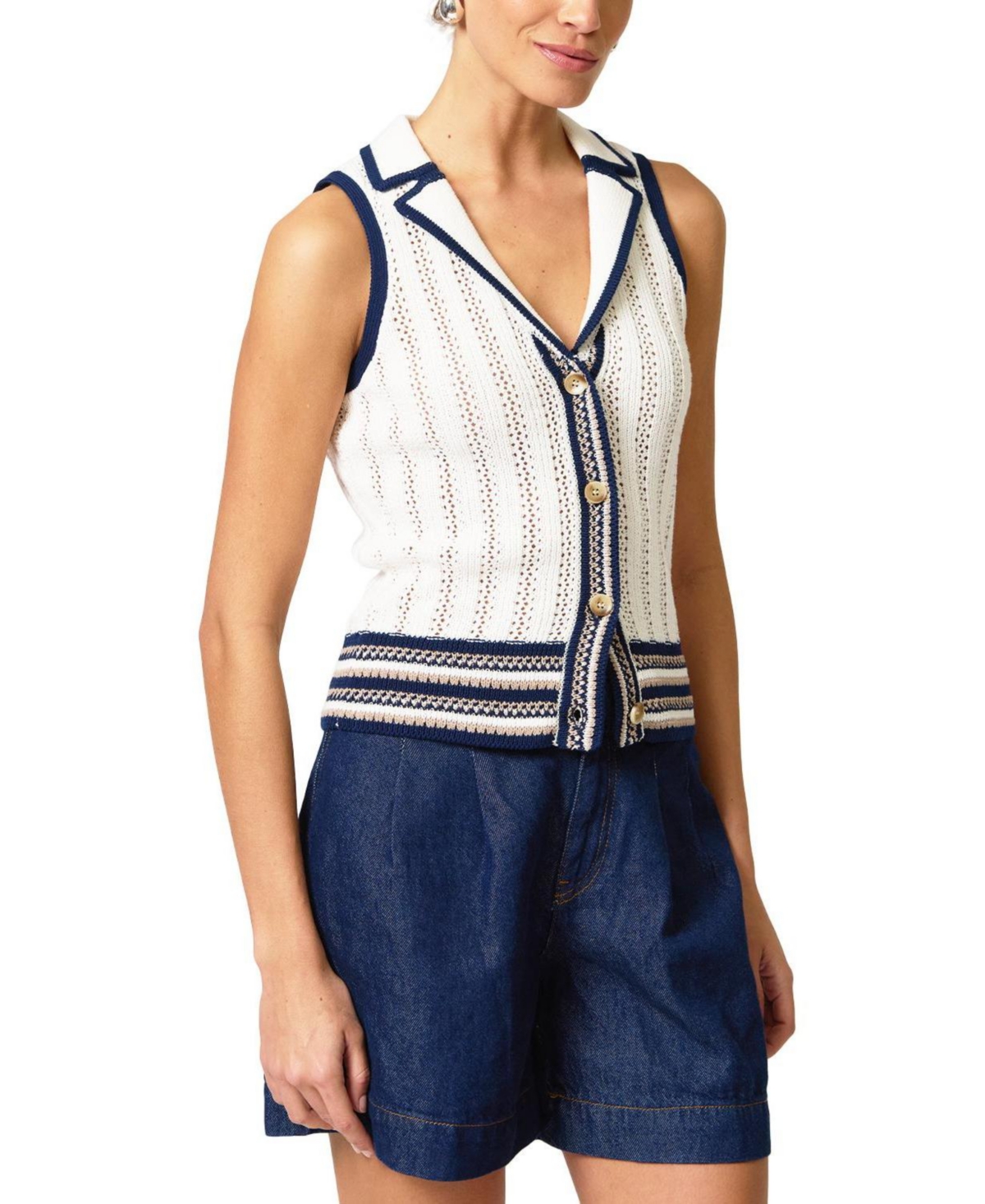 Click here for Central Park West Womens Francie Novelty Stitch Sl... prices