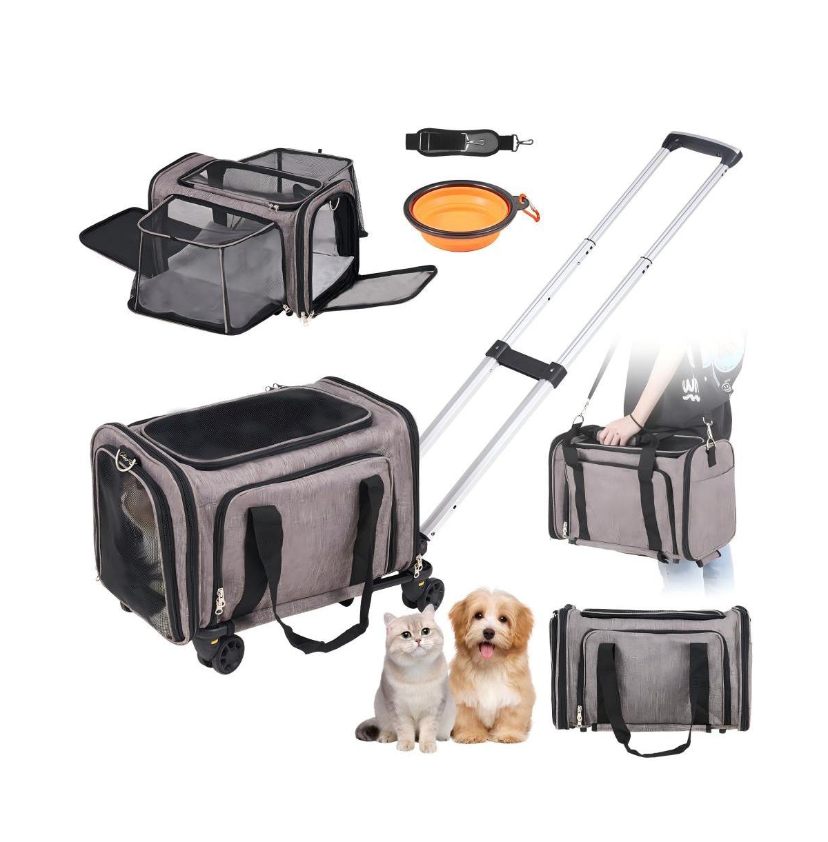 Click here for Ruie Rolling Pet Carrier with Telescopic Handle fo... prices