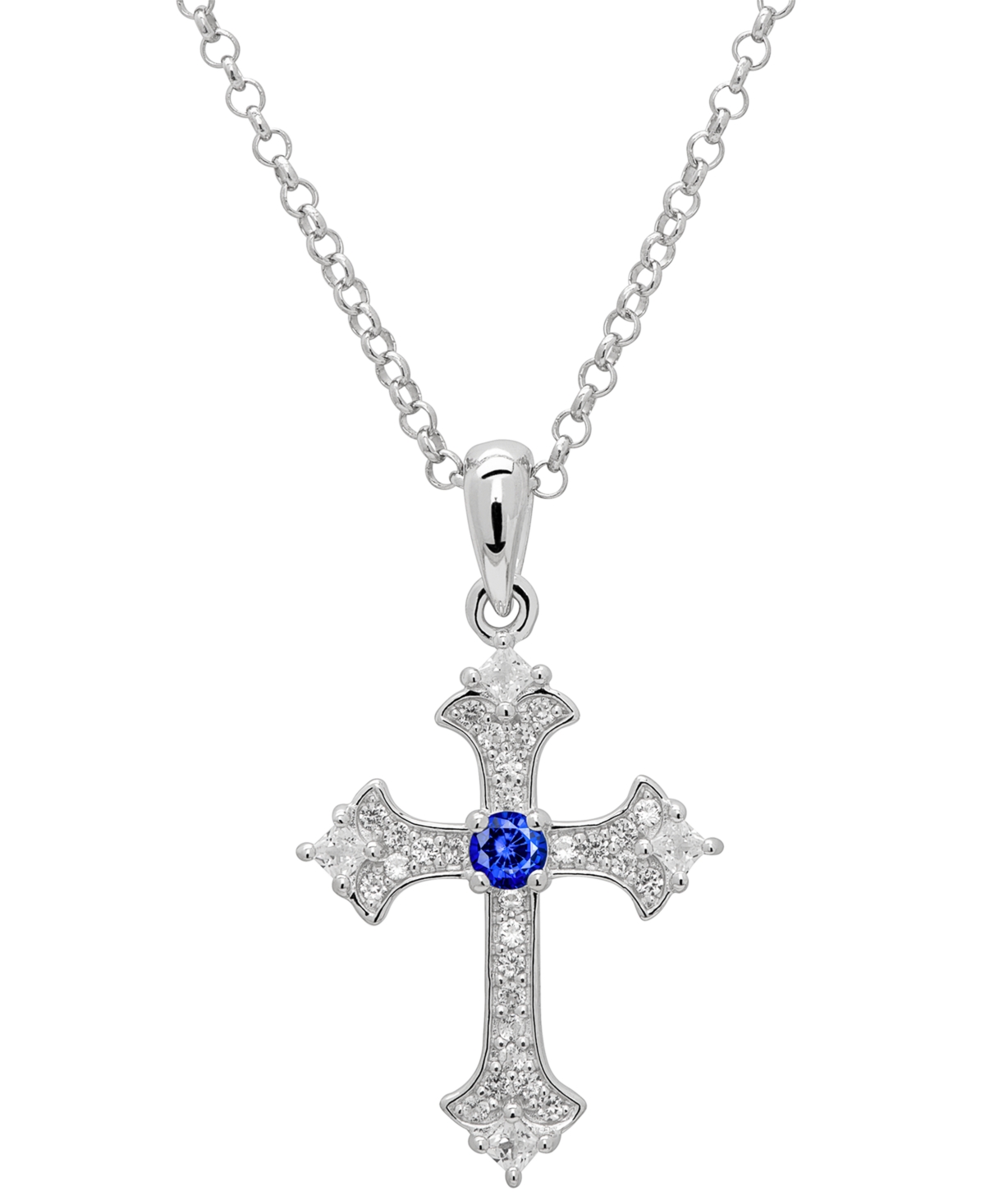 Click here for Macys Lab-Grown Blue & White Sapphire (0.36 ct. t.... prices