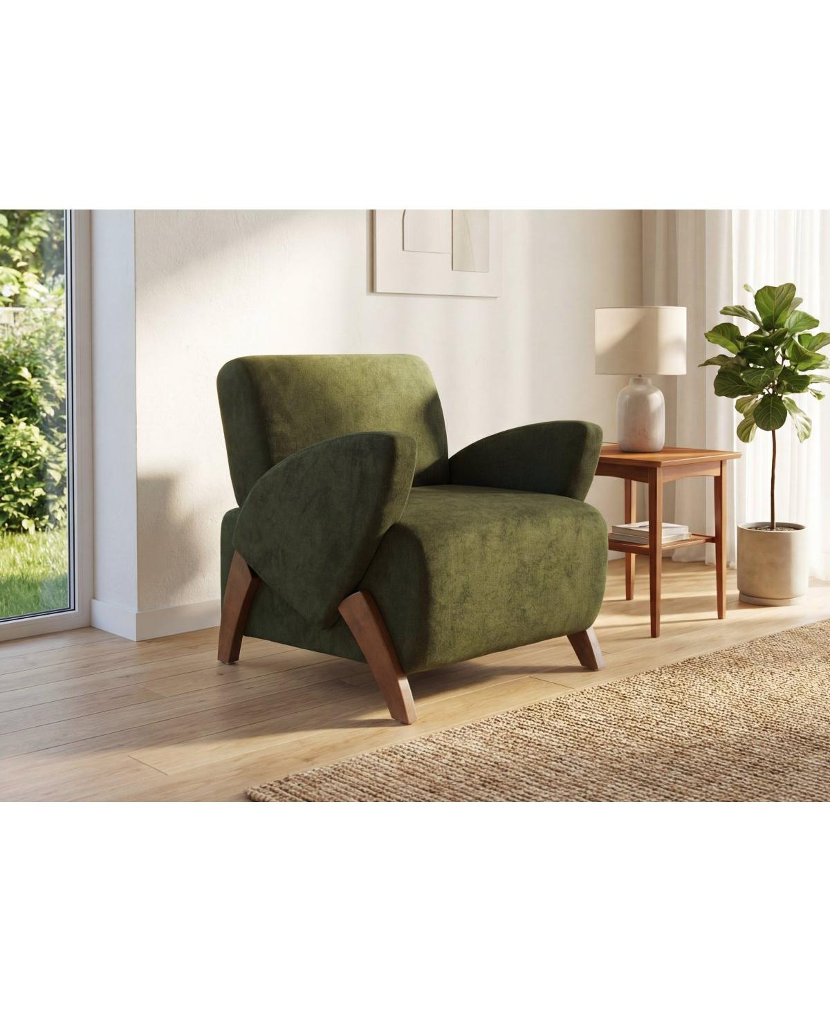 Click here for Streamdale Furniture Velvet Accent Chair with Birc... prices
