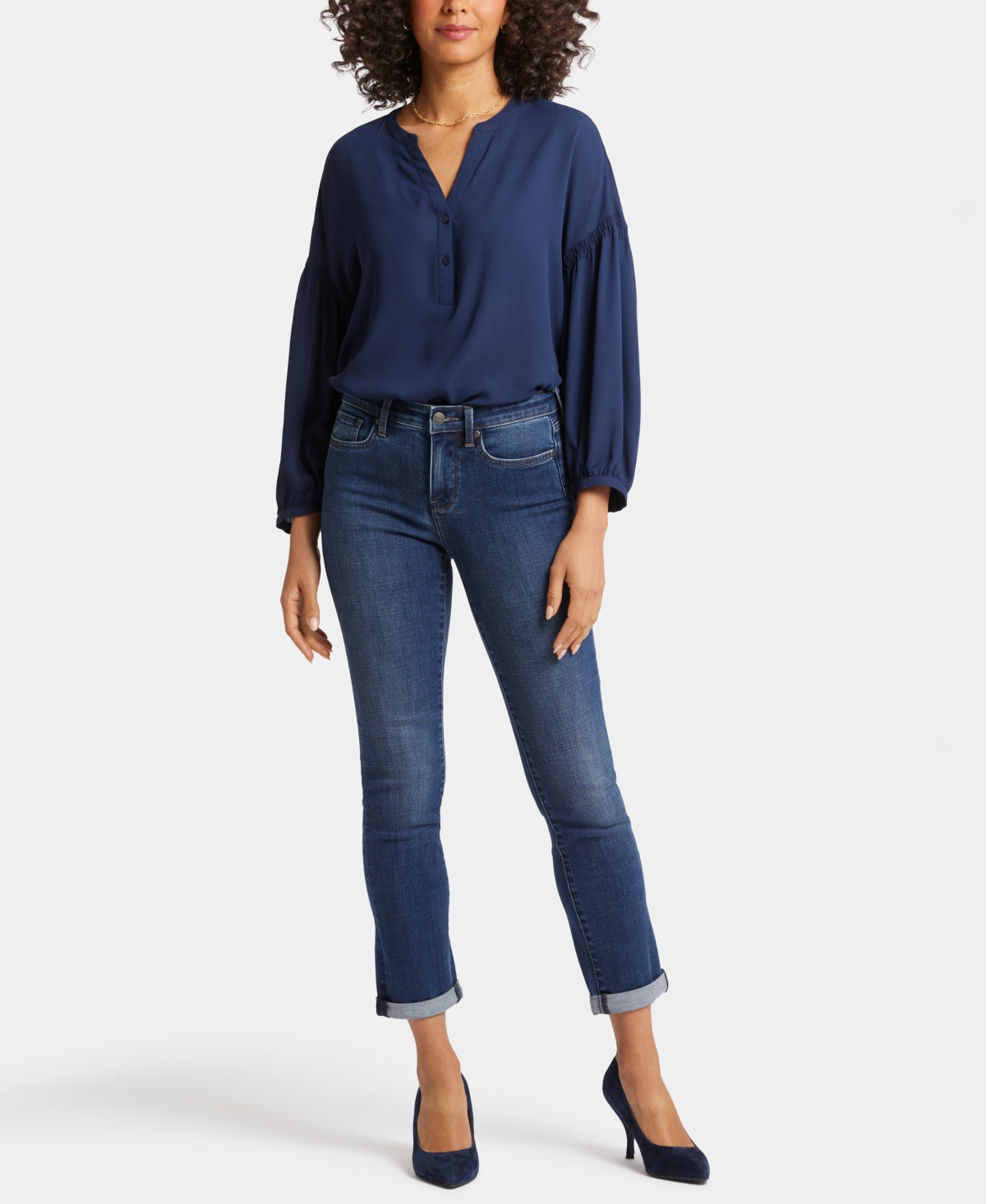 Click here for Nydj Womens Sheri Slim Ankle Jeans - Wellspring prices