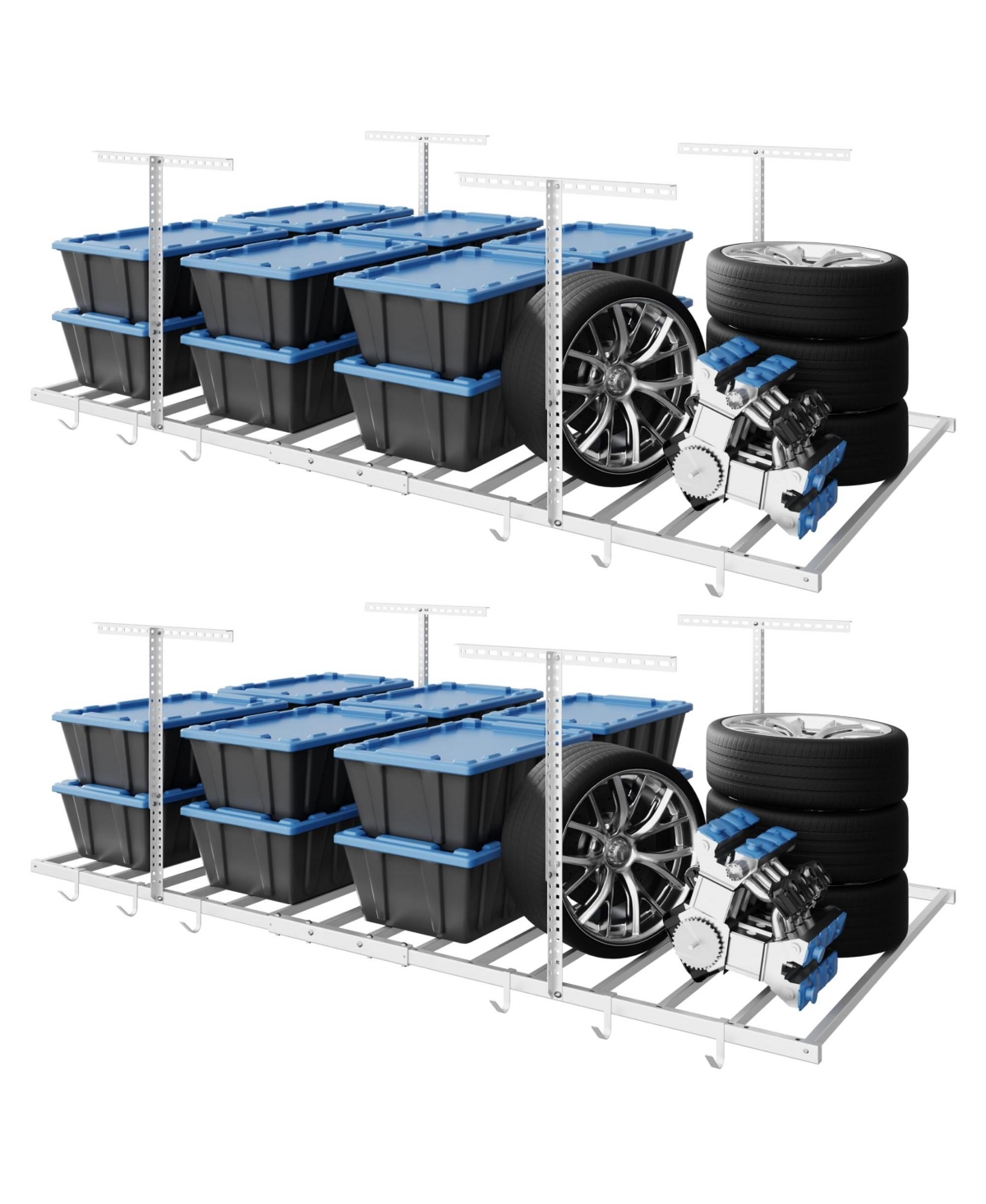 Click here for Fleximounts 2 Pack 4x8ft Overhead Garage Storage R... prices