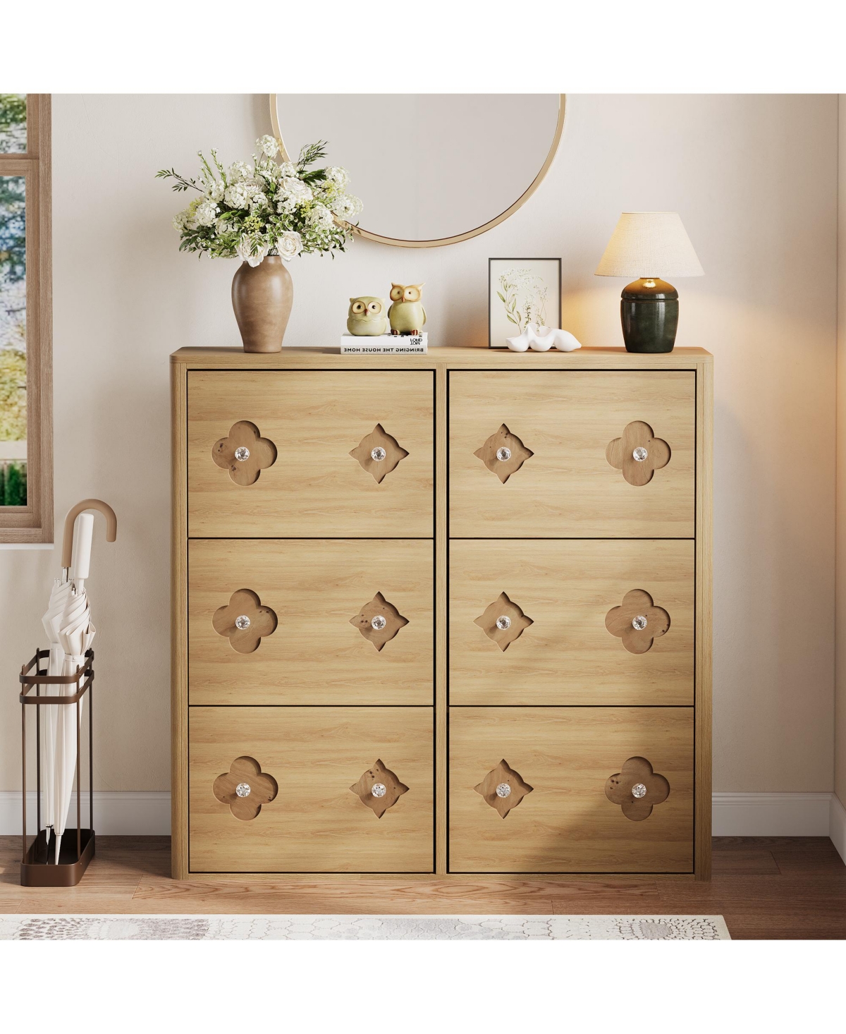 Click here for homfan Slim Shoe Cabinet with 3 Flip Drawers  Holl... prices