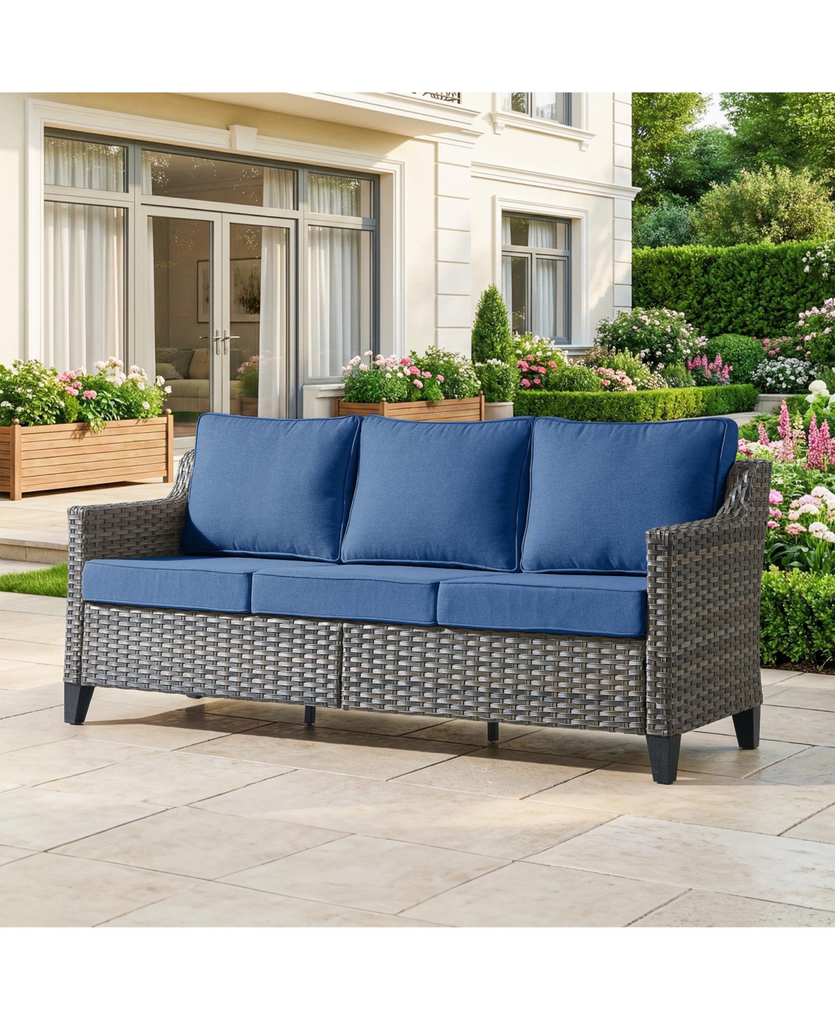 Click here for Pocassy Outdoor Couch Patio Furniture - Wicker Sof... prices