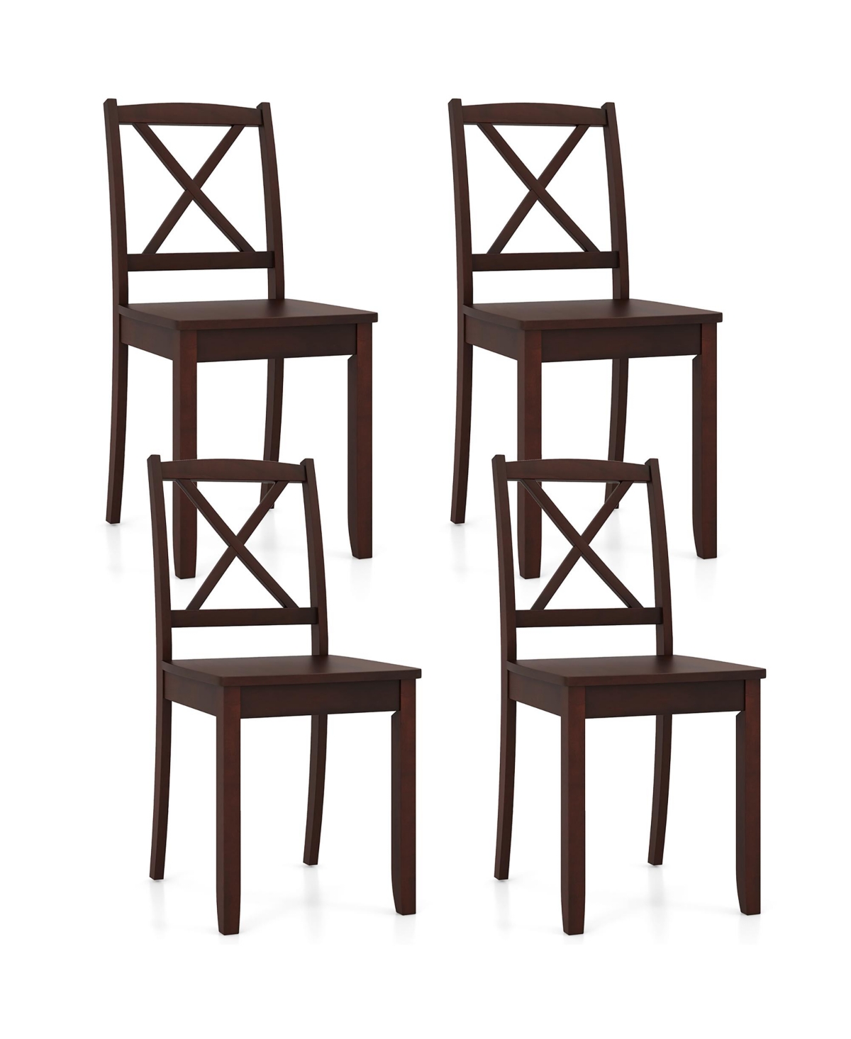 Click here for Gymax Dining Chair Set of 4 Kitchen Side Chairs Wi... prices