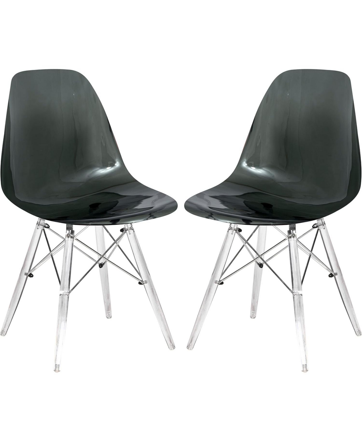 Click here for LeisureMod Cresco Modern Molded Dining Chair Set o... prices
