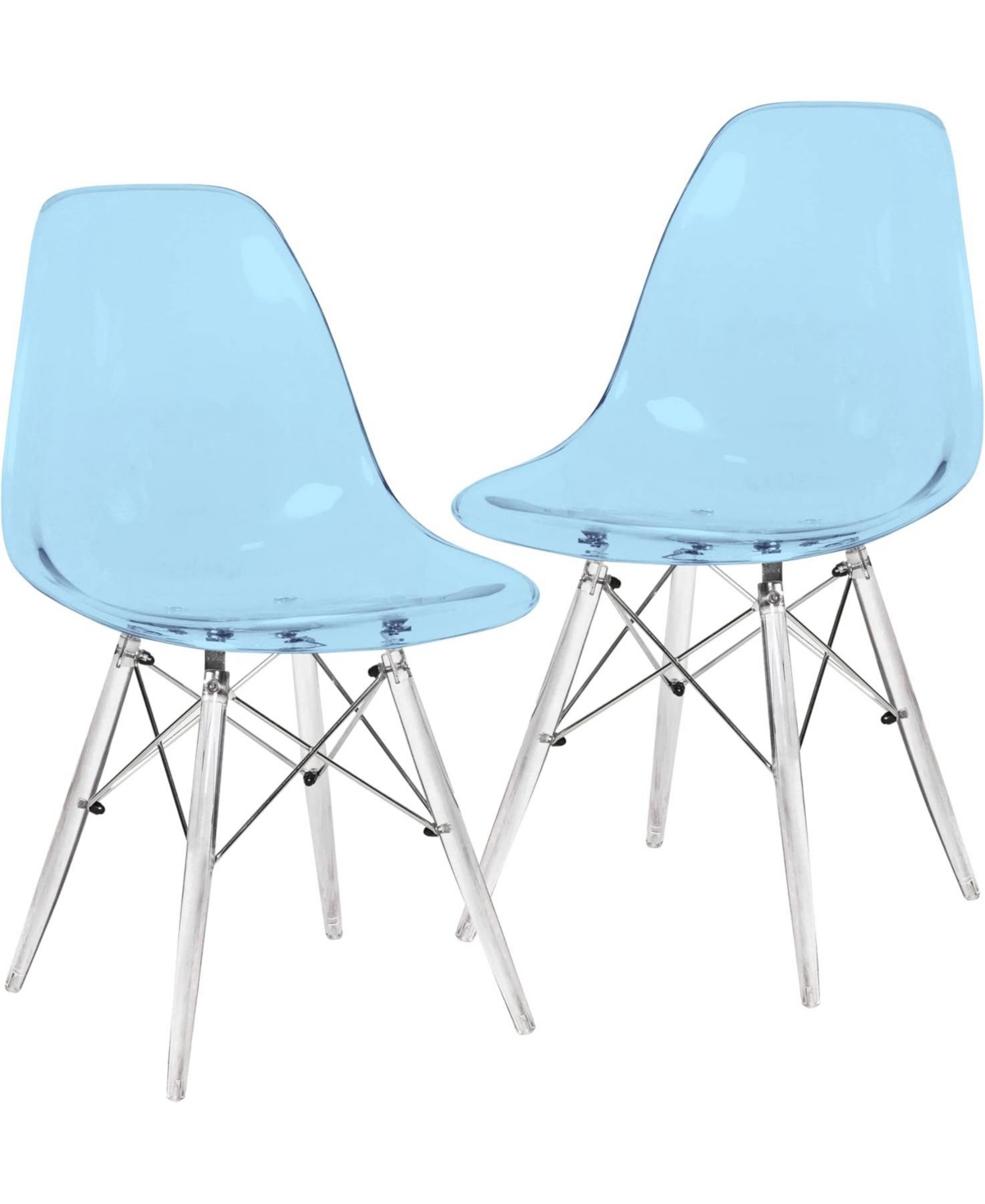 Click here for LeisureMod Cresco Modern Molded Dining Chair Set o... prices