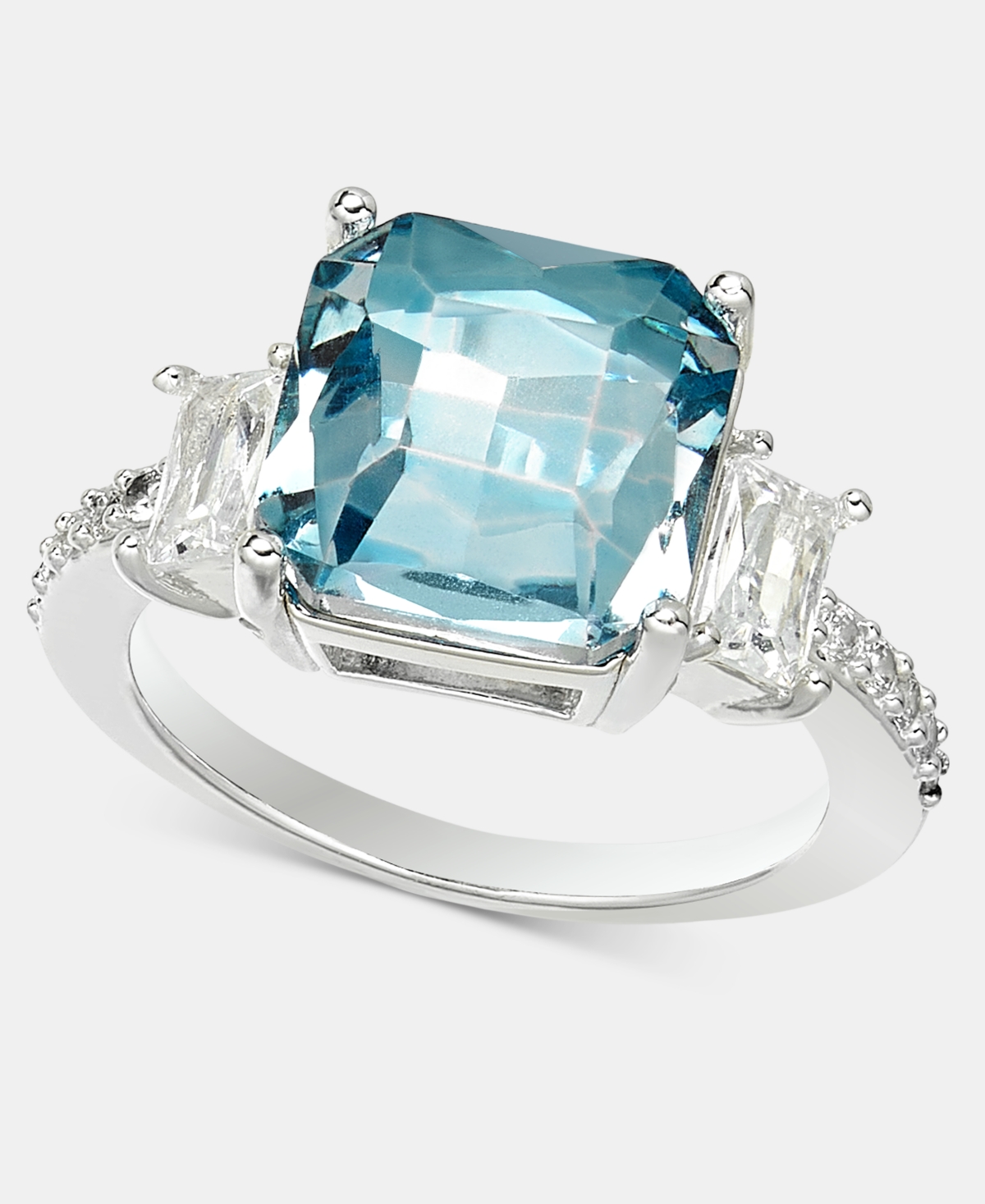 Click here for Charter Club Blue Crystal Cushion Ring  Macys Excl... prices