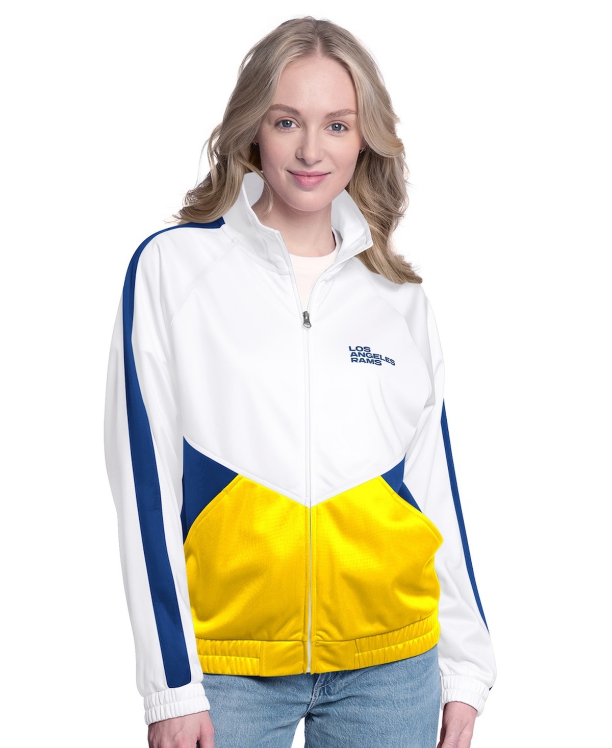 Click here for G-iii 4Her by Carl Banks Womens White/Royal Los An... prices