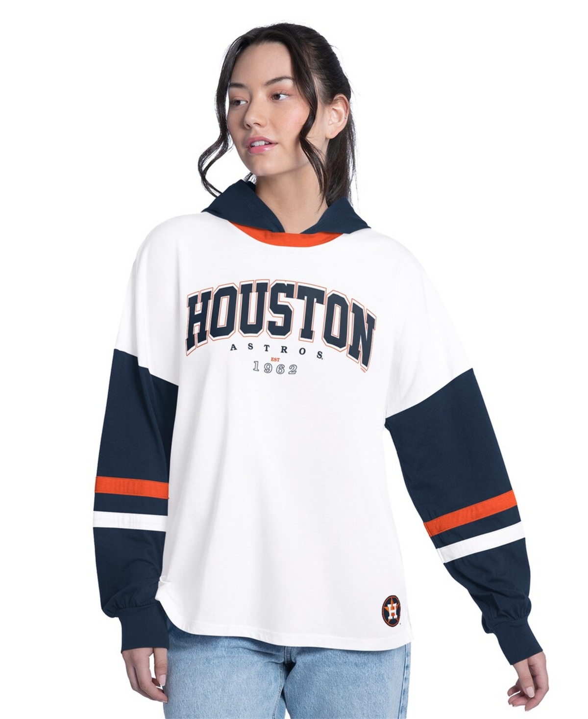 Click here for G-iii 4Her by Carl Banks Womens White/Navy Houston... prices